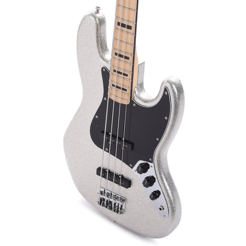 Fender Limited Edition Artist Mikey Way Jazz Bass Silver Sparkle w/Sig ...