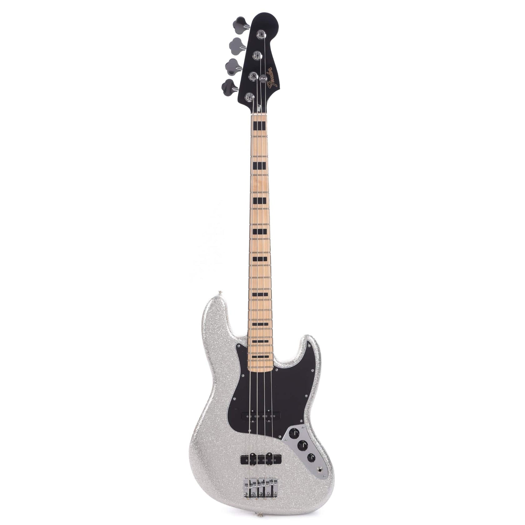Fender Limited Edition Artist Mikey Way Jazz Bass Silver Sparkle w/Sig ...