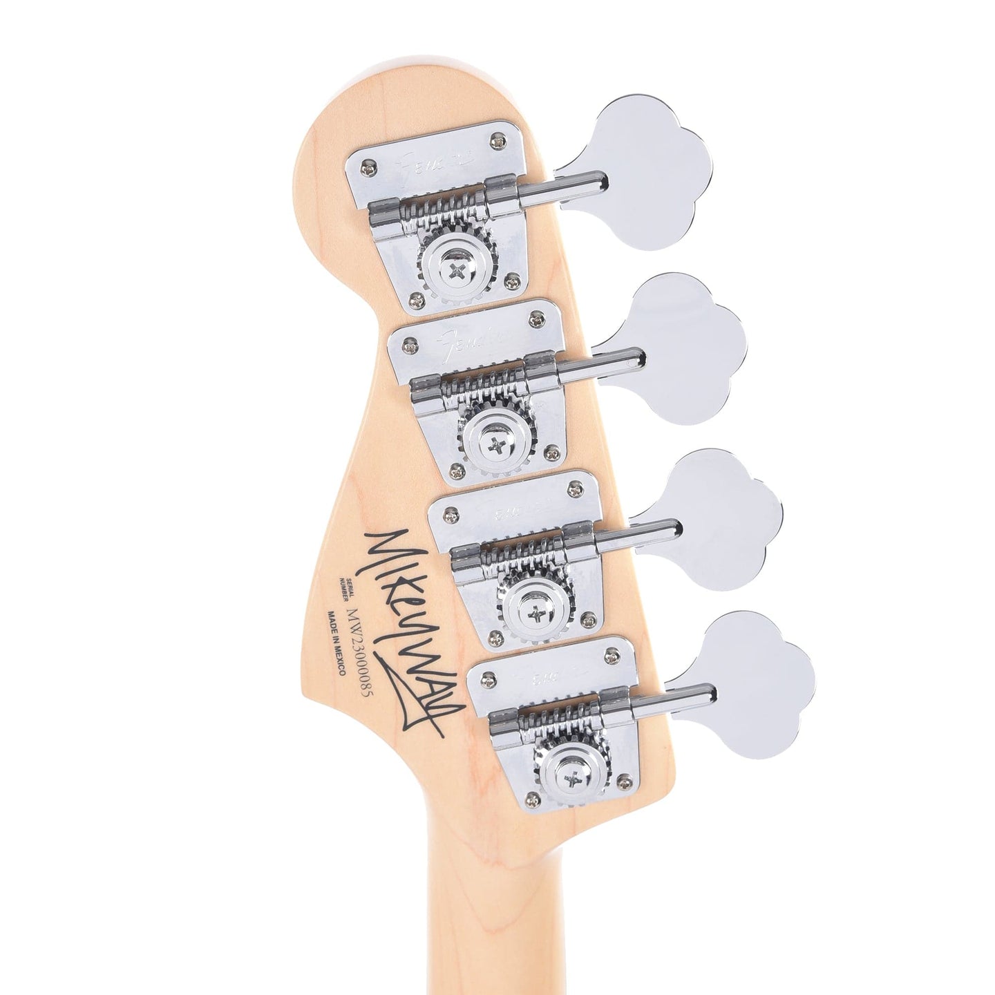 Fender Limited Edition Artist Mikey Way Jazz Bass Silver Sparkle w/Sig ...