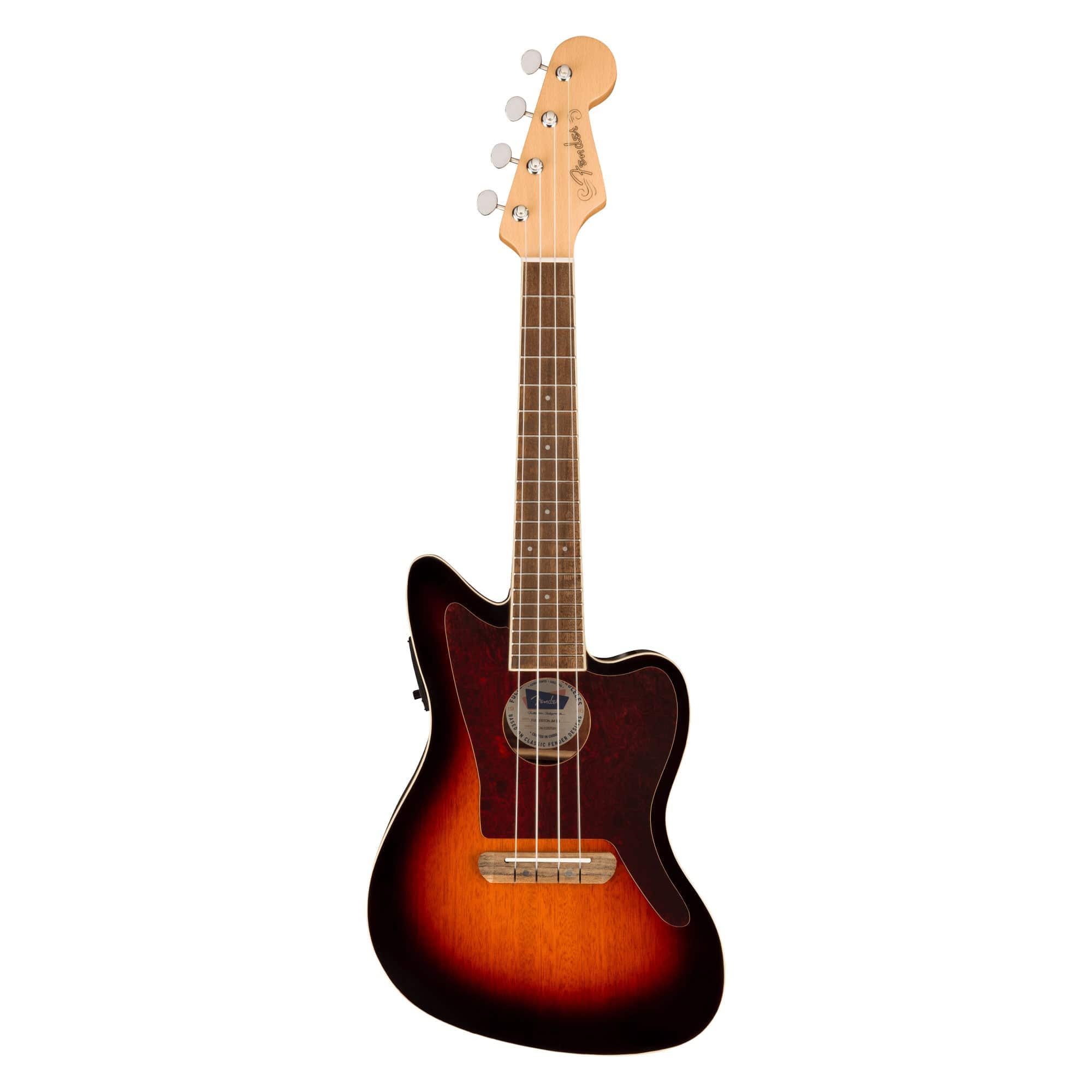 Fender Fullerton Jazzmaster Ukulele 3-Color Sunburst – Chicago Music ...
