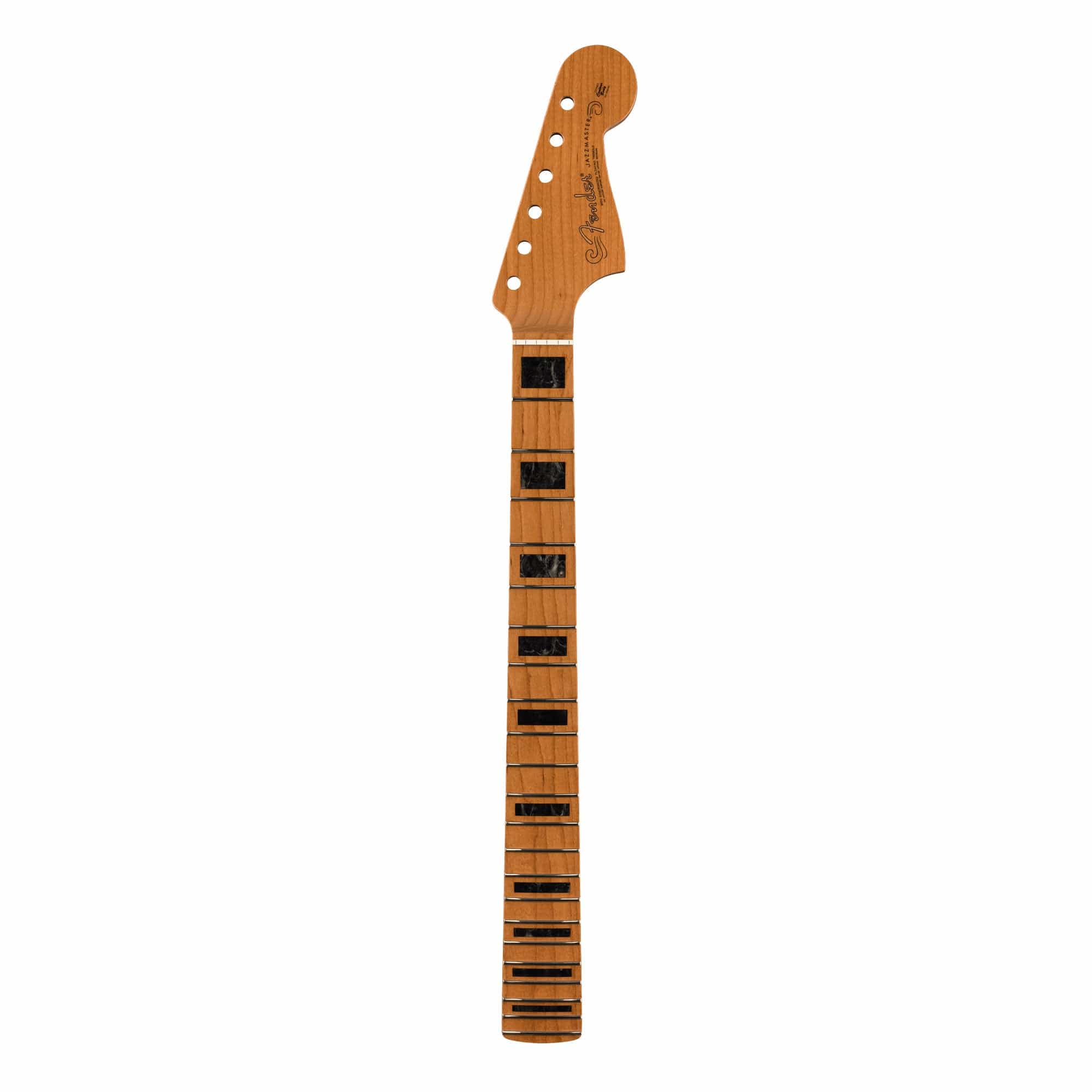 Fender Roasted Jazzmaster Neck, Block Inlays, 22 Medium Jumbo Frets, 9 ...