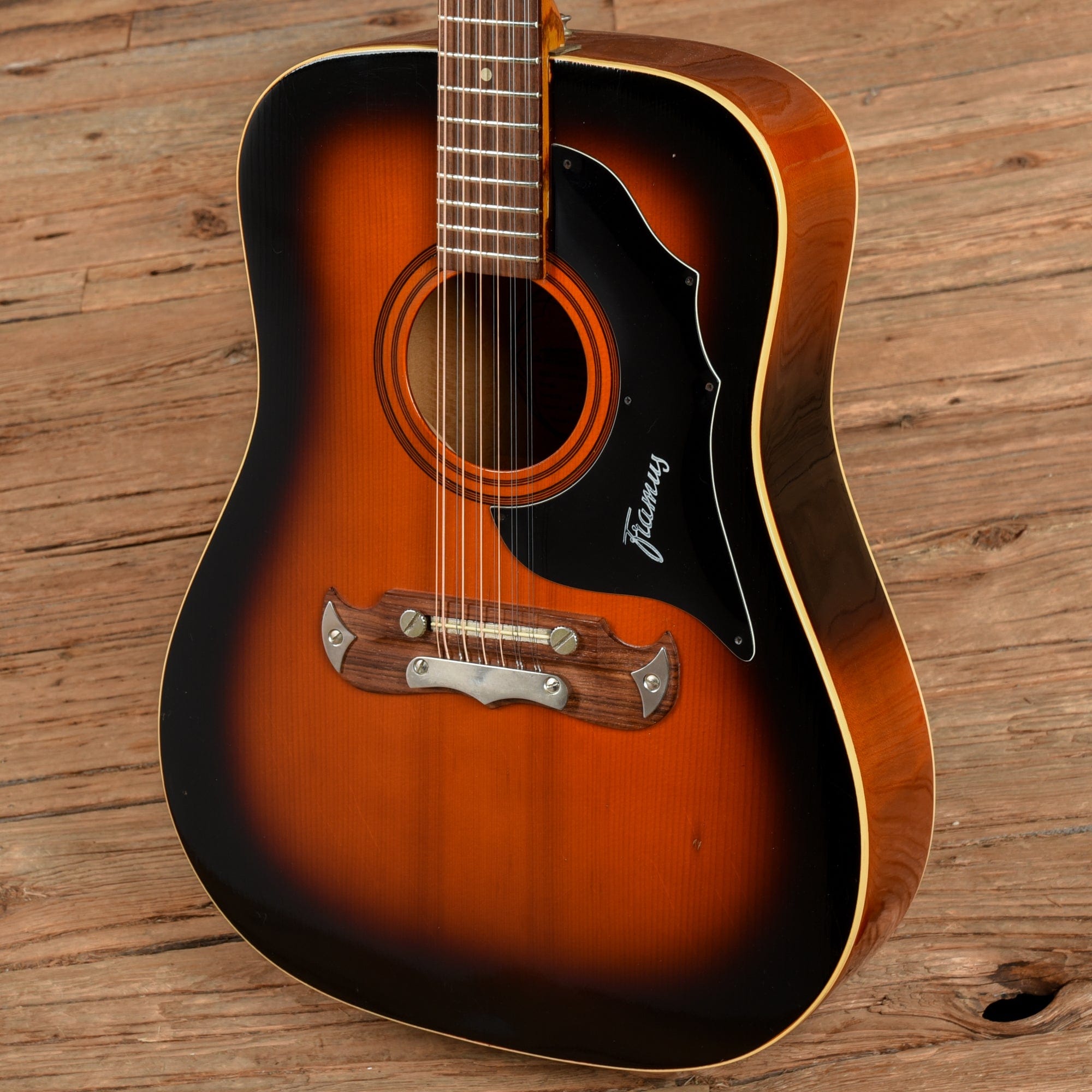 Framus Texan 51296 12 String Sunburst 1960s – Chicago Music Exchange