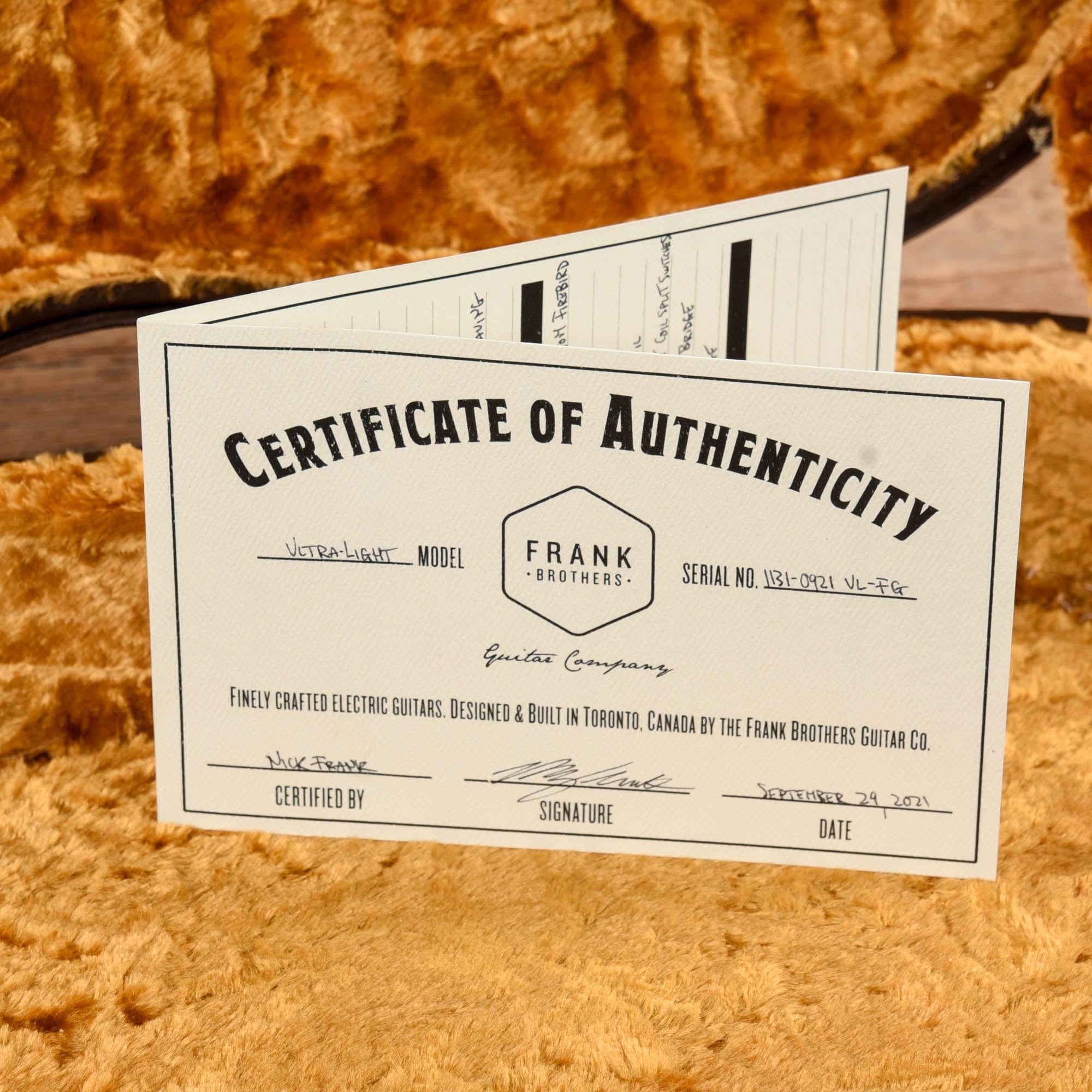 Frank Brothers Arcade Ultra Light Trilium White 2021 – Chicago Music ...