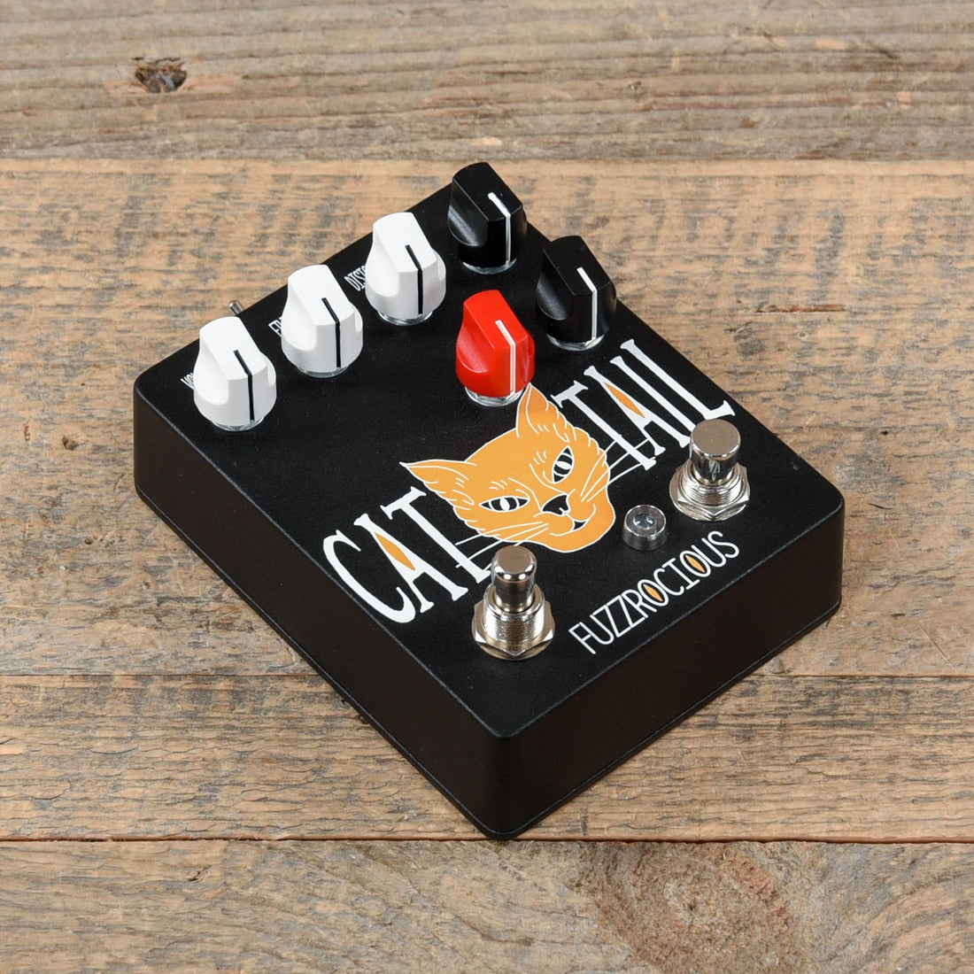 Fuzzrocious Cat Tail Distortion w/ Momentary Feedback Mod Black/Orange ...