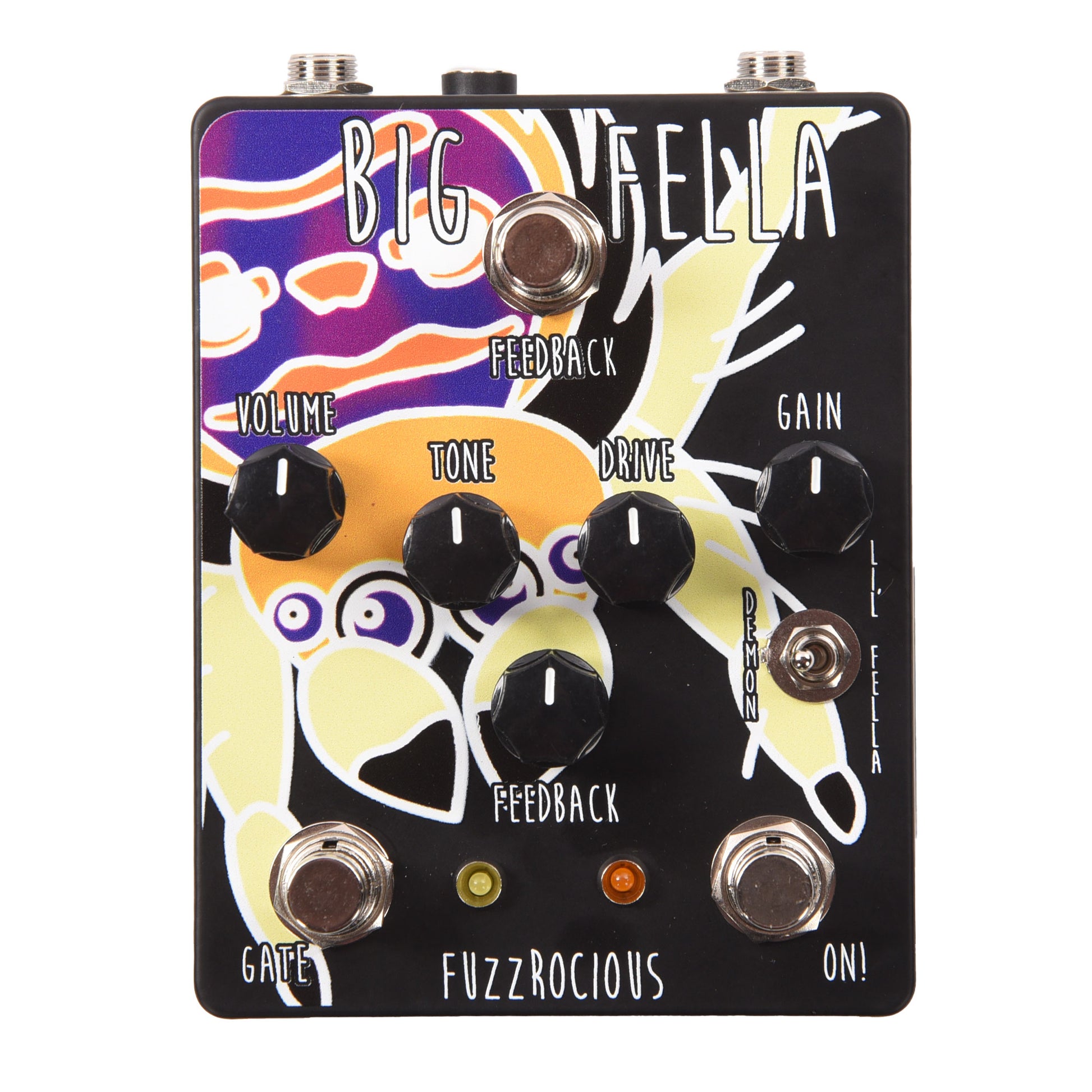 Fuzzrocious Pedals Big Fella Overdrive/Distortion Pedal Black – Chicago ...