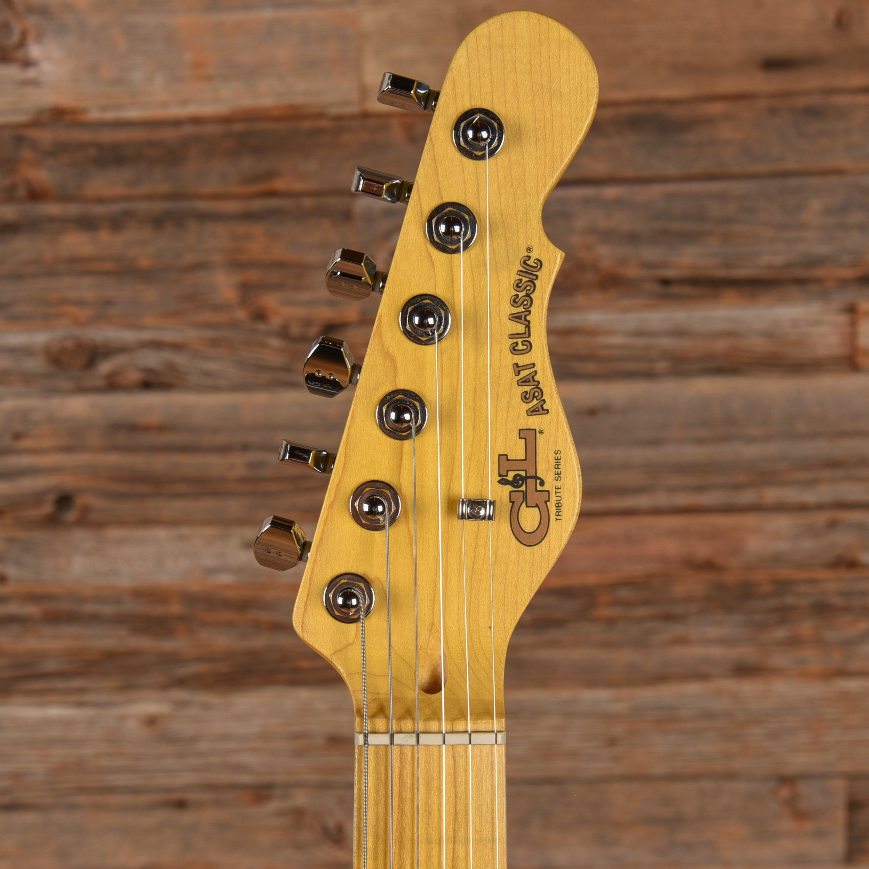 G&L Tribute Series ASAT Classic Bluesboy Semi-Hollow Transparent Orang ...