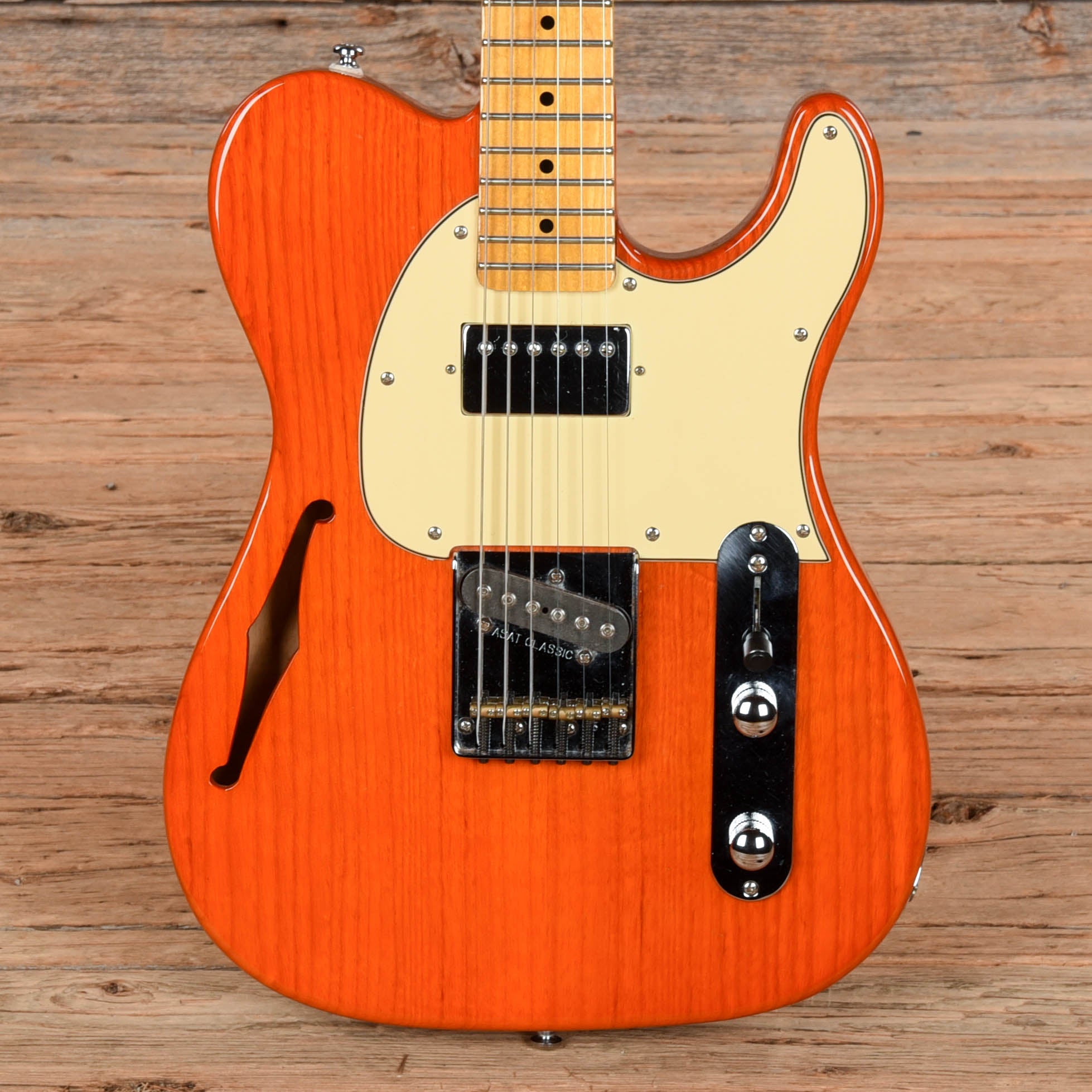 G&L Tribute Series ASAT Classic Bluesboy Semi-Hollow Transparent Orang ...
