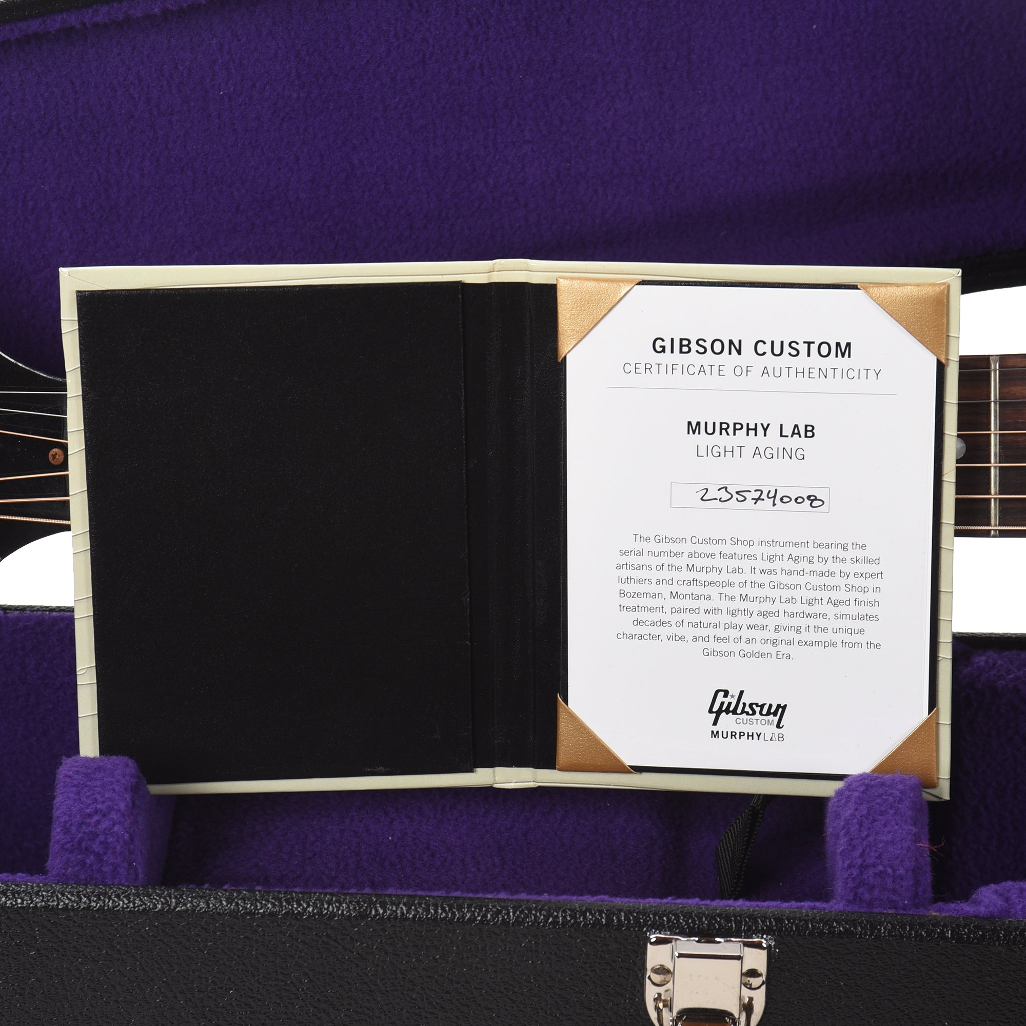 Gibson Custom Shop 1942 Banner J-45 Vintage Sunburst Murphy Lab Light ...