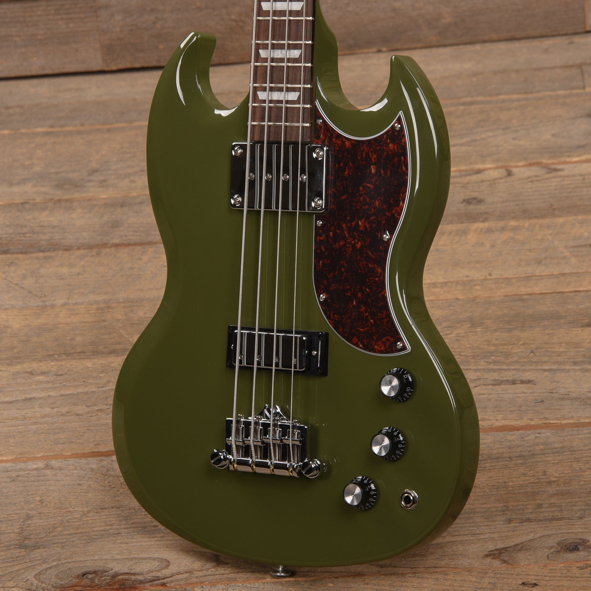 Gibson Modern SG Standard Bass Olive Drab w/Tortoise Pickguard ...