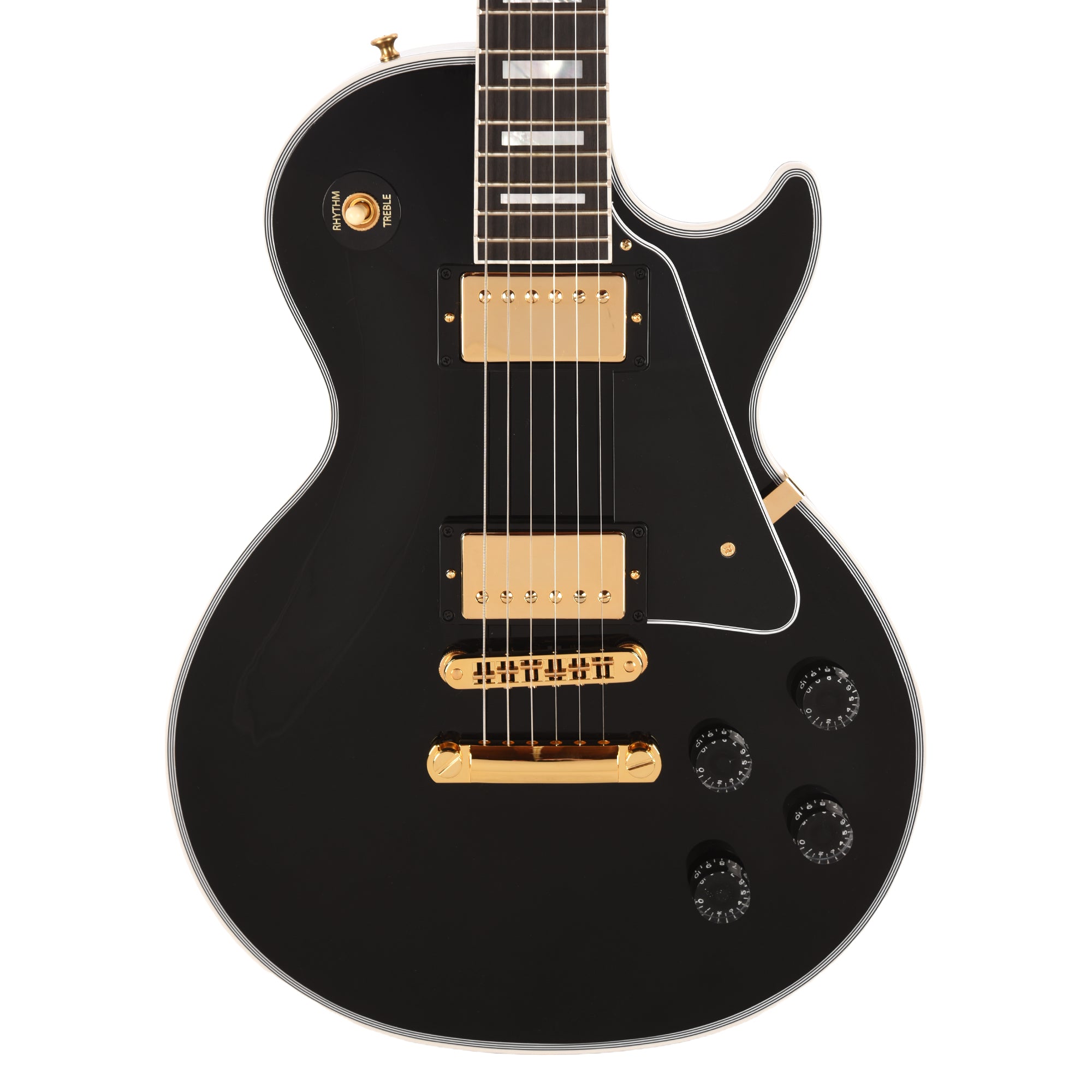 Gibson Custom Shop Les Paul Custom Long Scale Ebony – Chicago Music ...