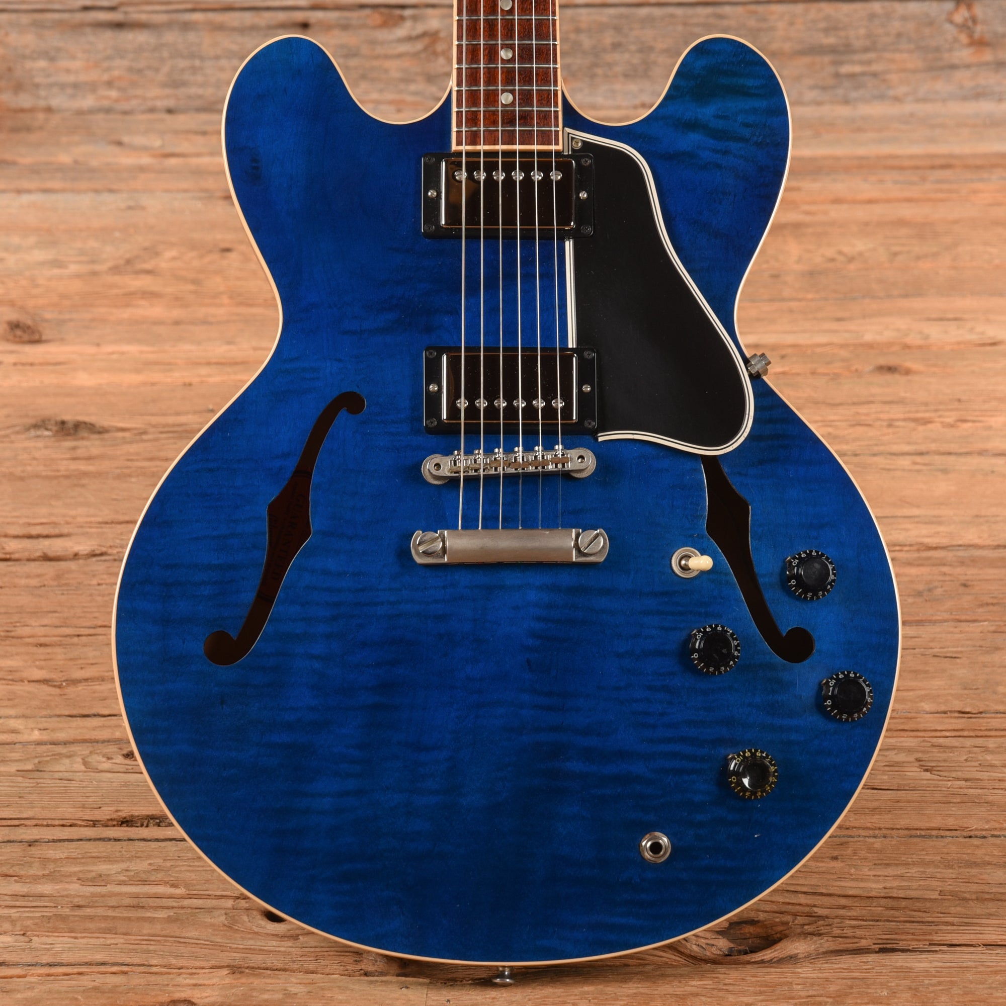 Gibson ES-335 Dot Figured Beale Street Blue 2008 – Chicago Music Exchange