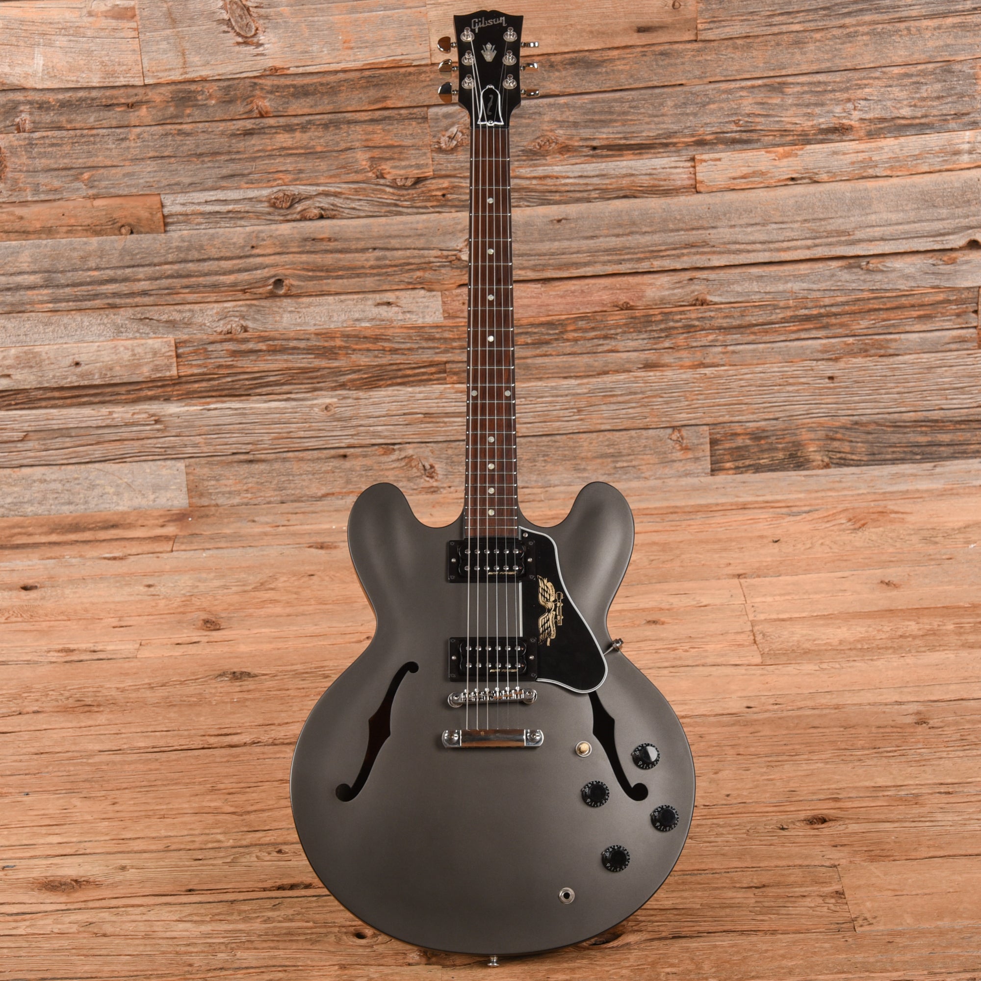 Gibson ES-335 Government Series Gunmetal Grey 2015 – Chicago Music Exchange