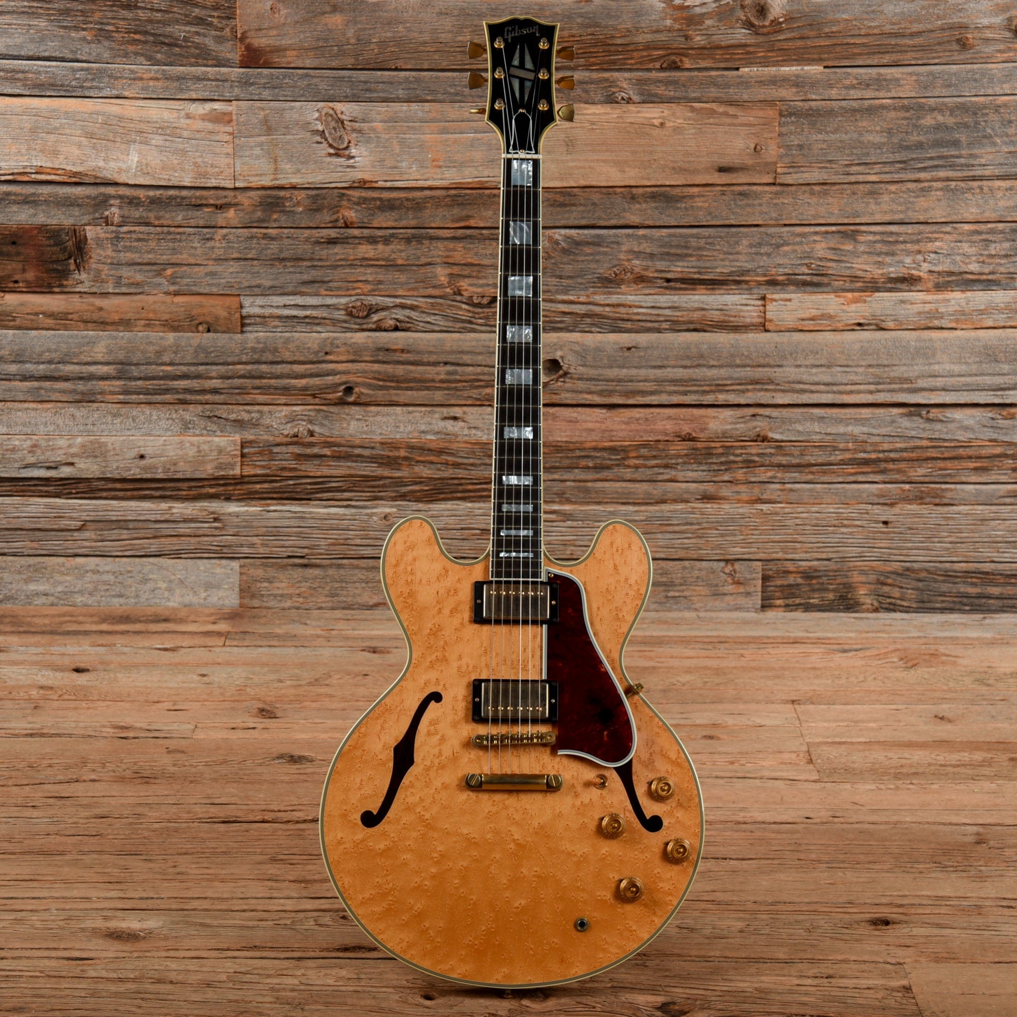 Gibson ES-355 Custom Burl Maple Natural 2017 – Chicago Music Exchange