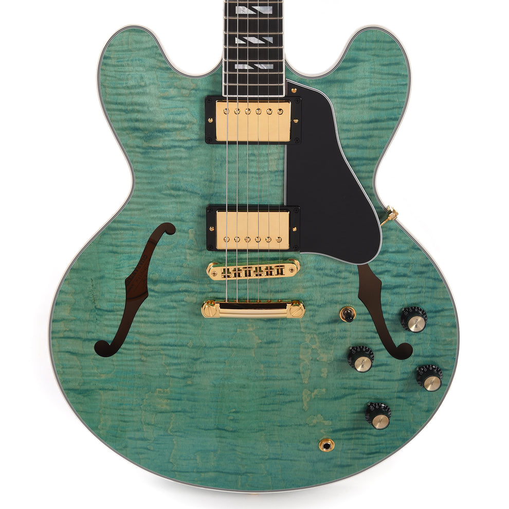 Gibson Modern ES Supreme AAA Maple Seafoam Green – Chicago Music Exchange