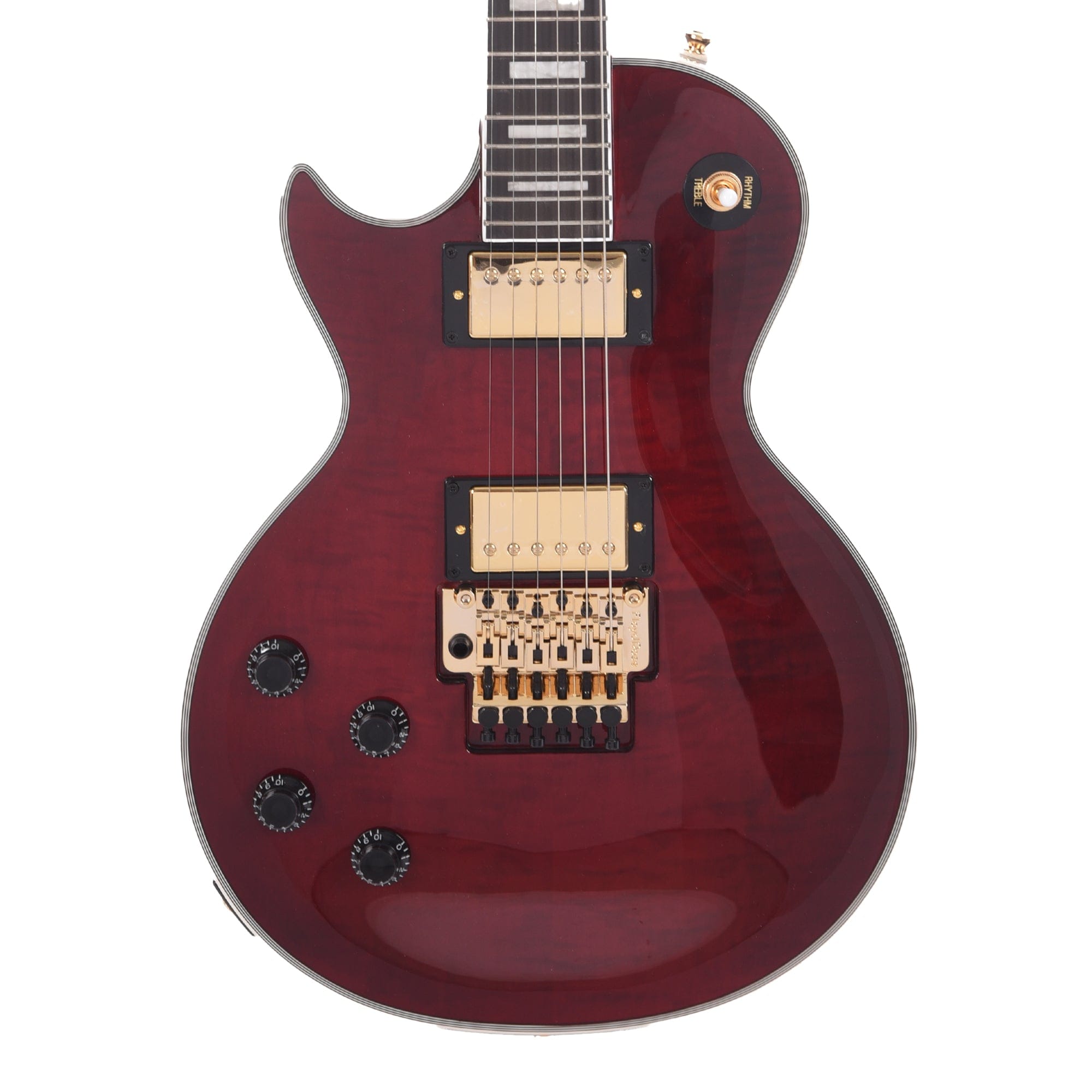 Epiphone Artist Alex Lifeson Les Paul Custom Axcess LEFTY Quilt Ruby ...
