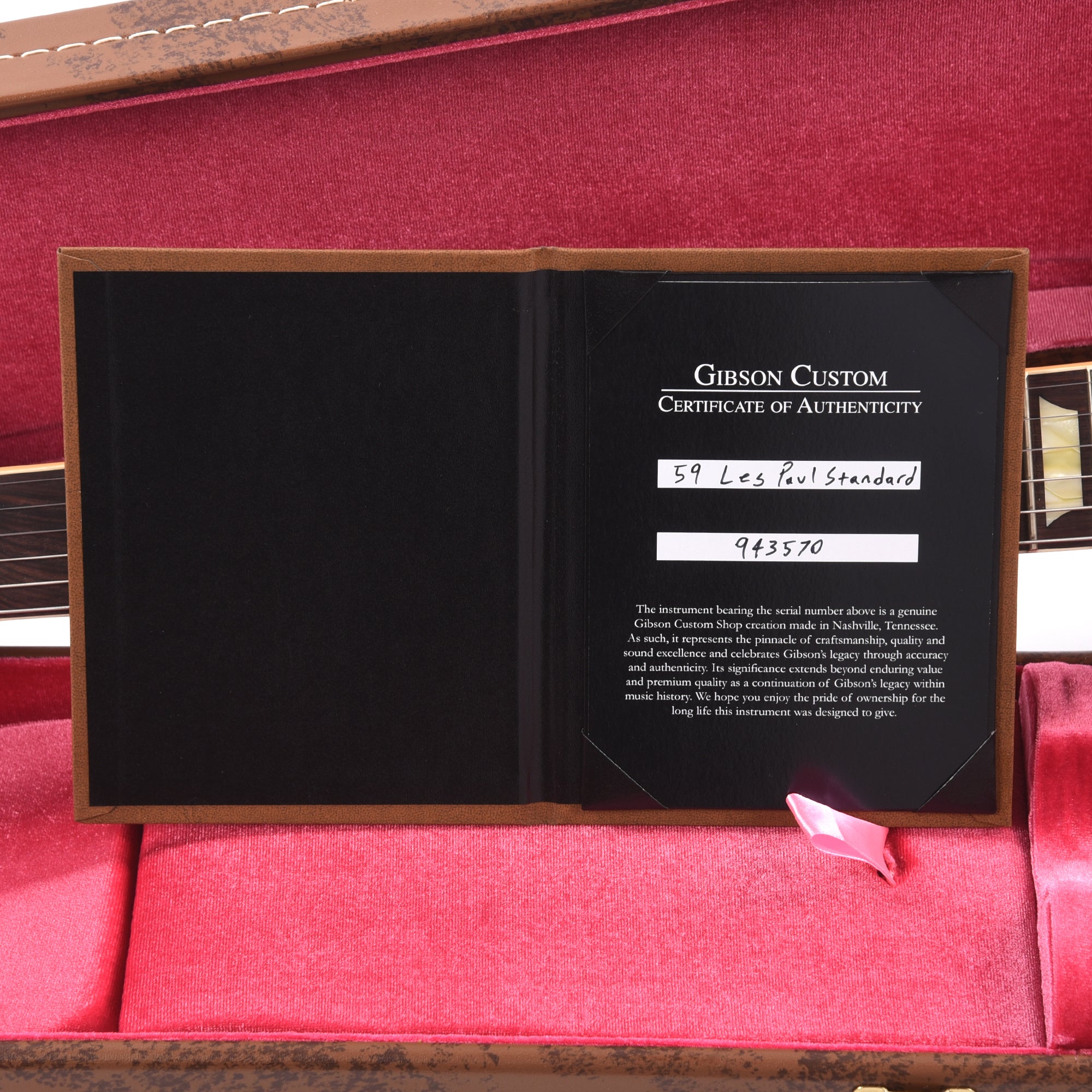 Gibson Custom Shop 1959 Les Paul Standard "CME Spec" One-Piece AAA Map ...