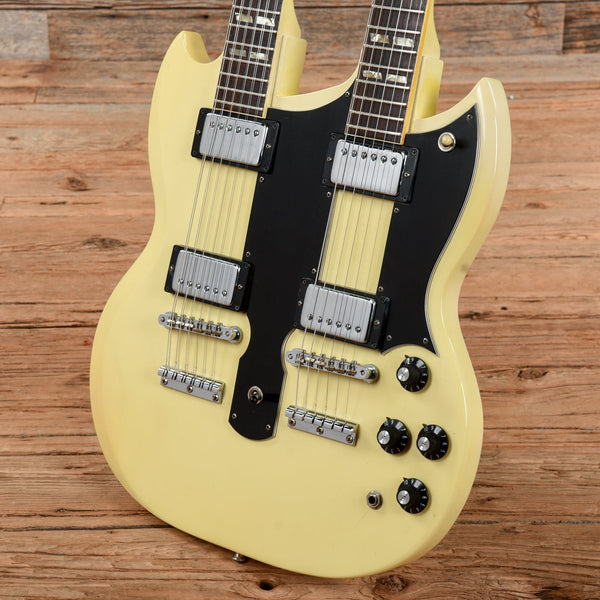 Gibson EDS-1275 Polaris White Refin 1974 – Chicago Music Exchange