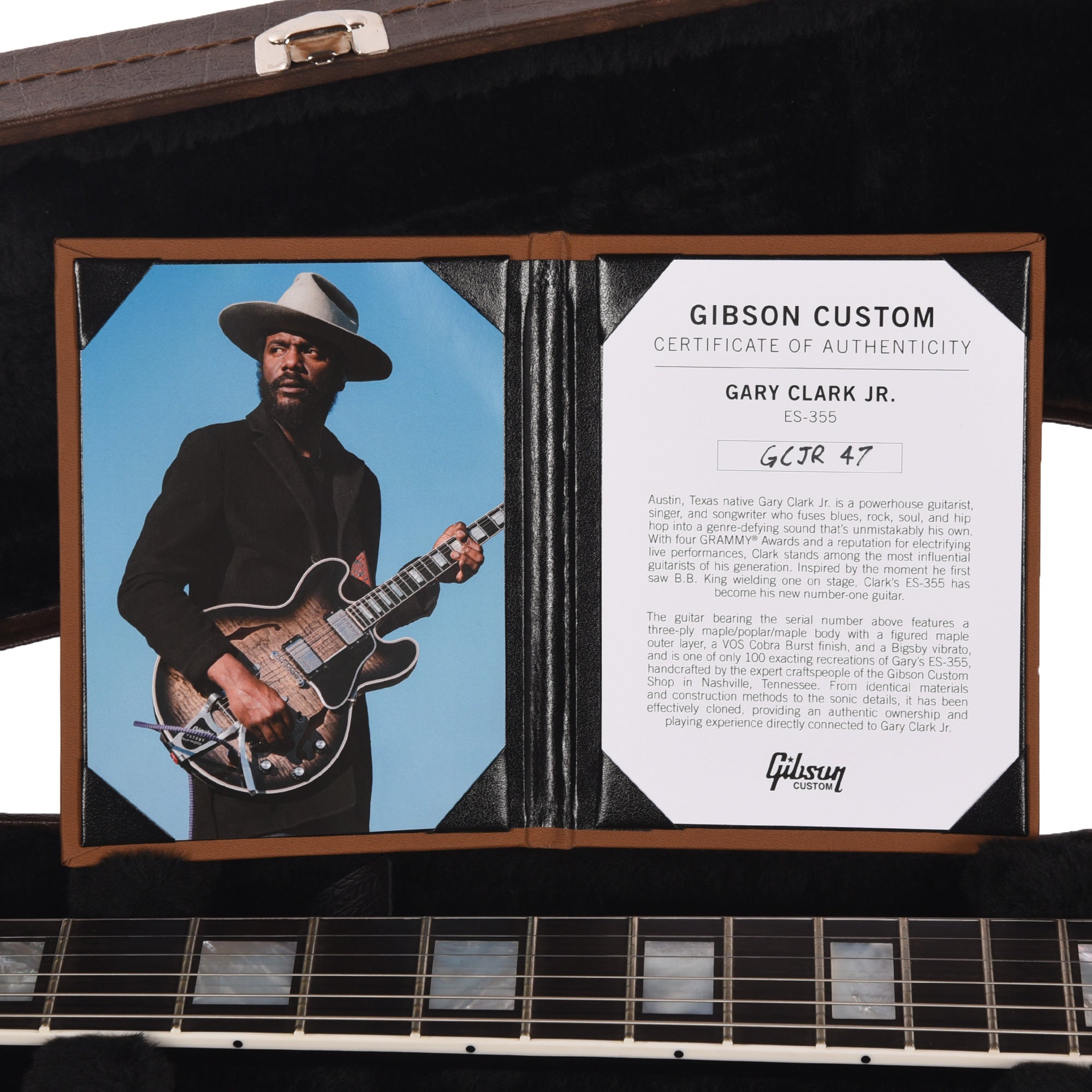Gibson Custom Shop Artist Gary Clark Jr. ES-355 Cobra Burst VOS ...