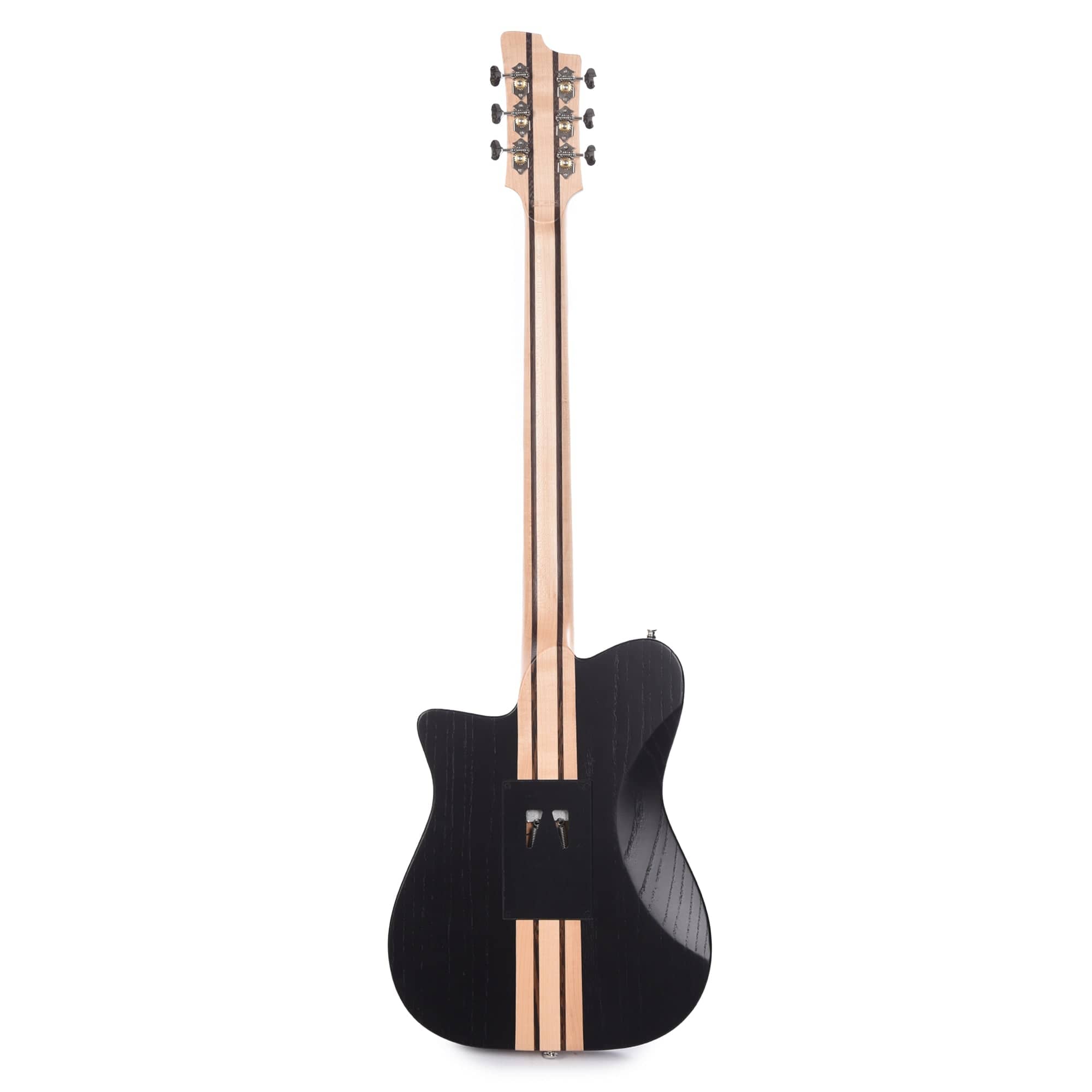GCI Modernist Guitar Satin Black Doghair Wings – Chicago Music Exchange