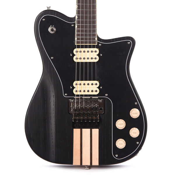 GCI Modernist Guitar Satin Black Doghair Wings – Chicago Music Exchange
