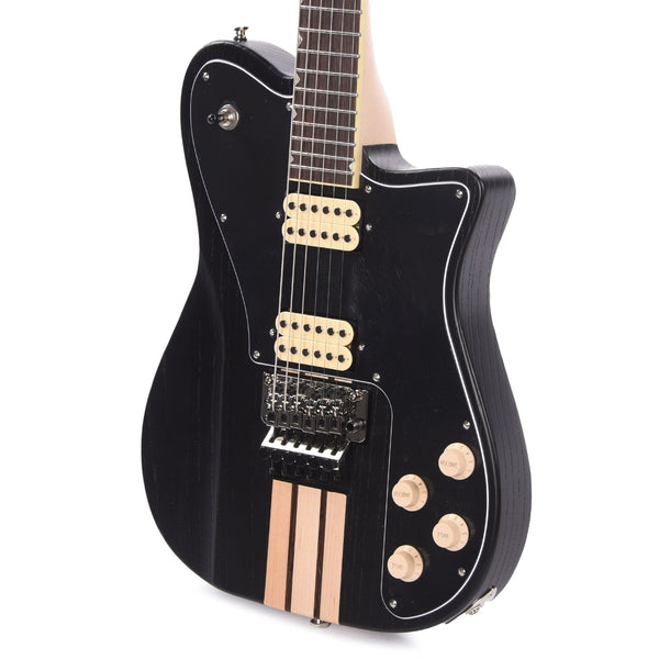 GCI Modernist Guitar Satin Black Doghair Wings – Chicago Music Exchange