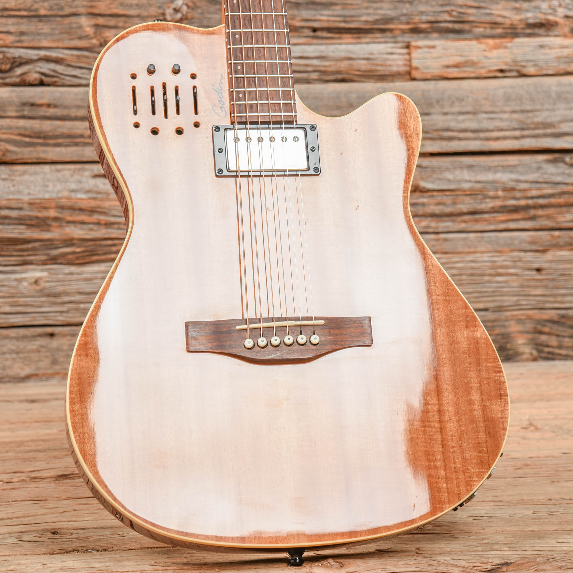 Godin A6 Ultra Koa HG Natural 2017 – Chicago Music Exchange