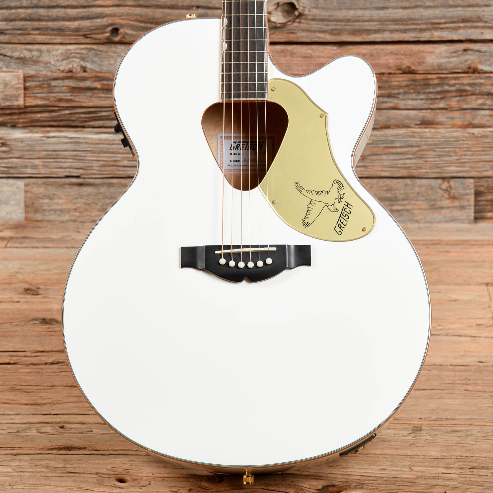 Gretsch G5022CWFE Rancher Falcon Jumbo White 2018 – Chicago Music Exchange