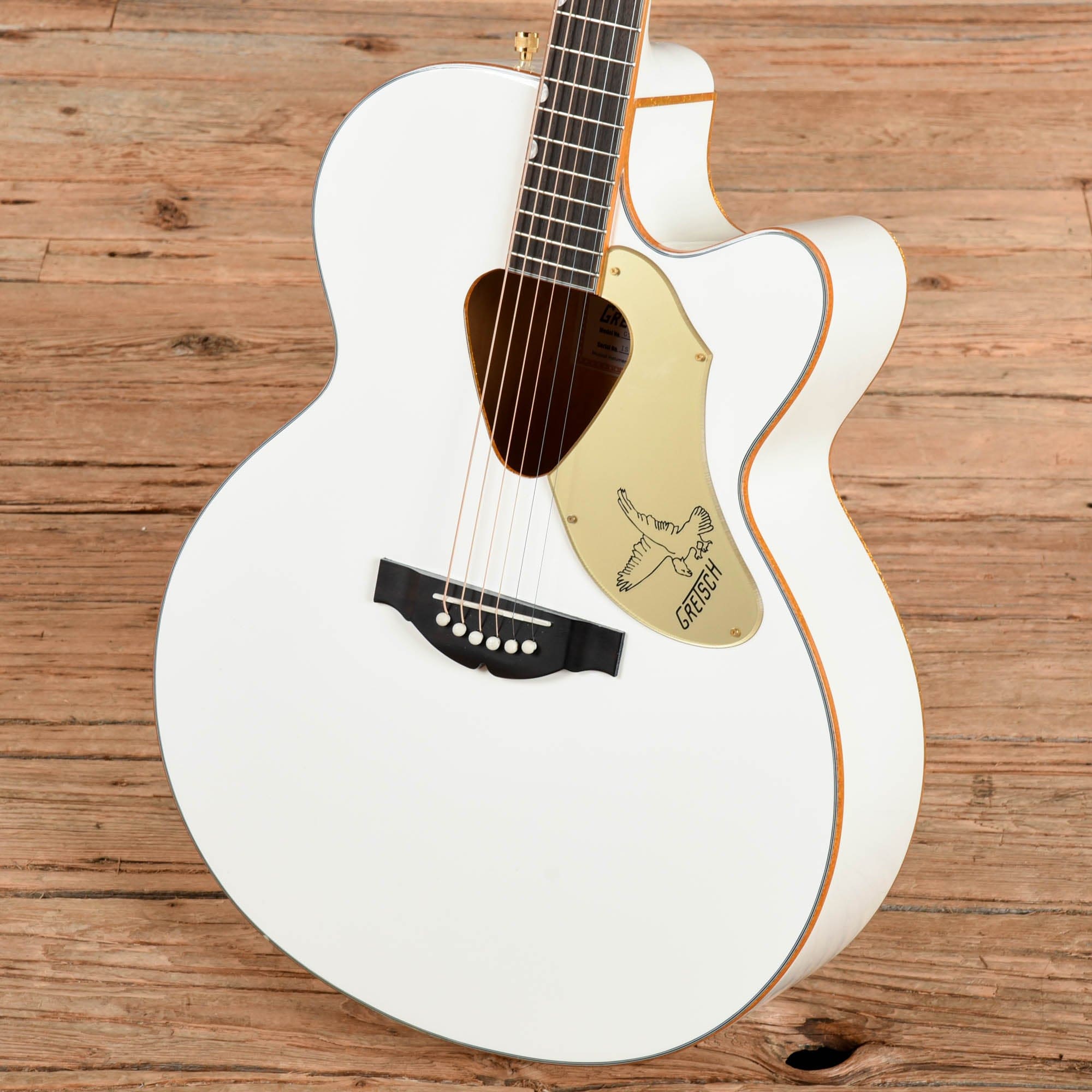 Gretsch G5022CWFE Rancher Falcon Jumbo White 2018 – Chicago Music Exchange