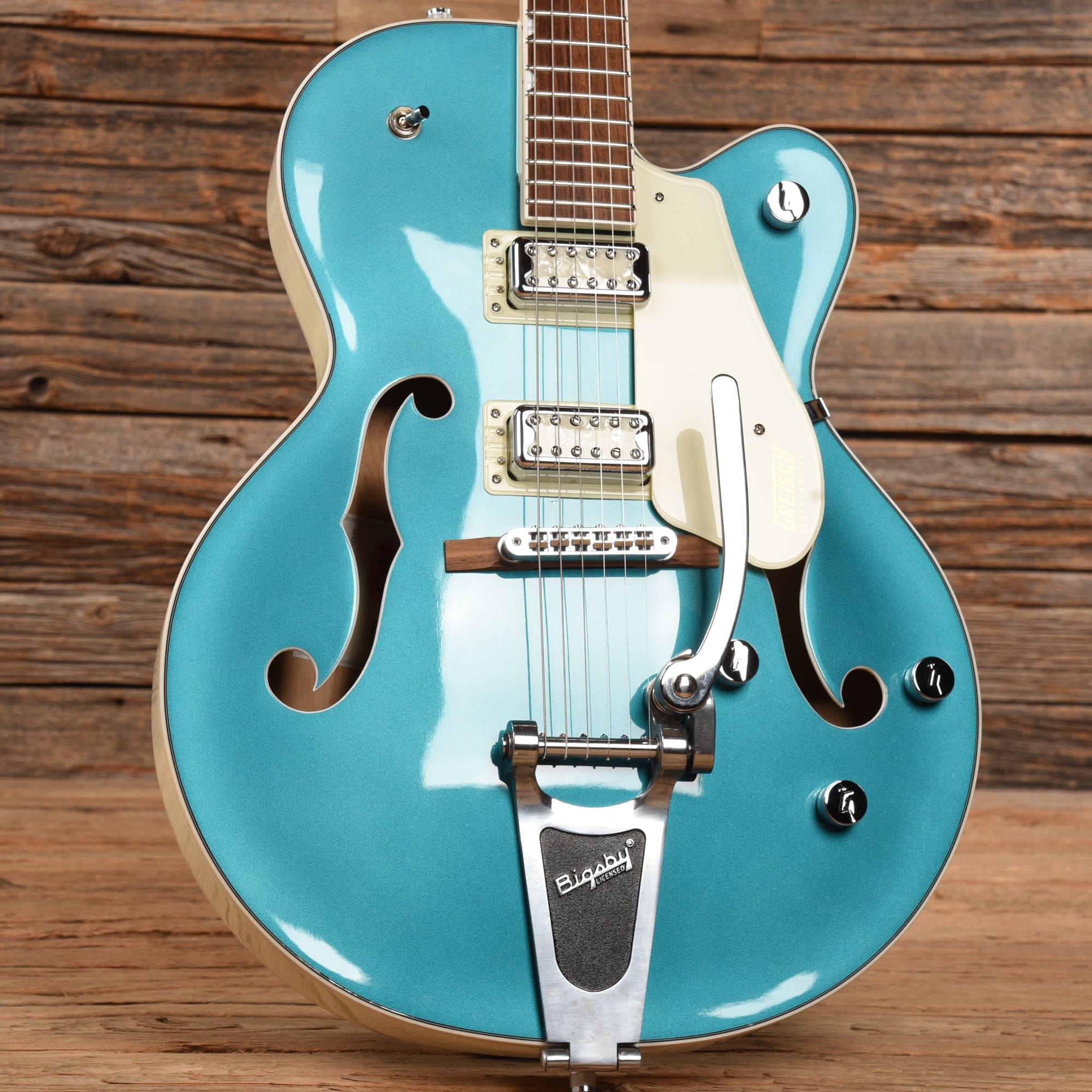 Gretsch G5410T Electromatic Tri-Five Two Tone Ocean Turquoise/Vintage ...