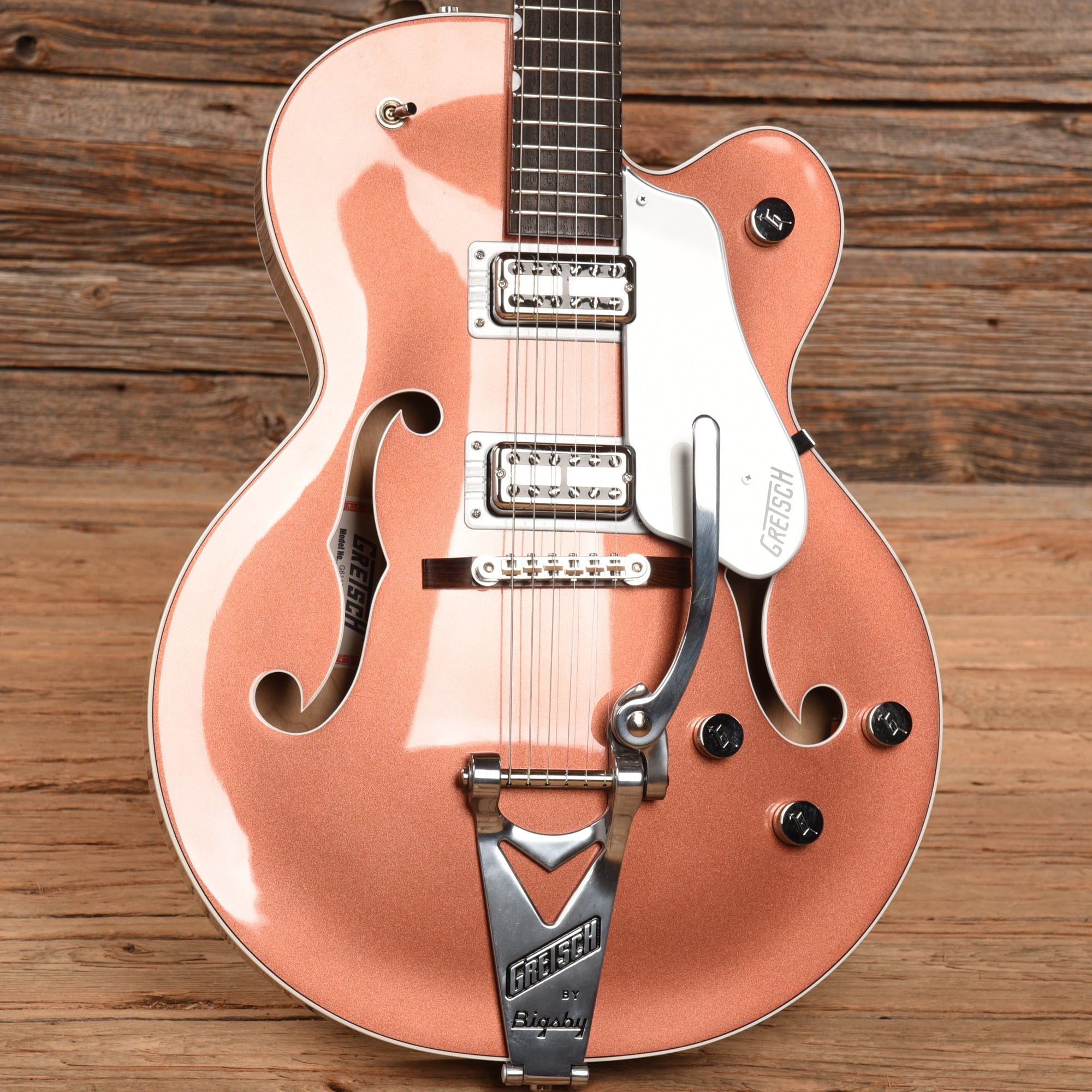 Gretsch G6118T Players Edition Two Tone Copper Metallic/ Sahara 2022 ...