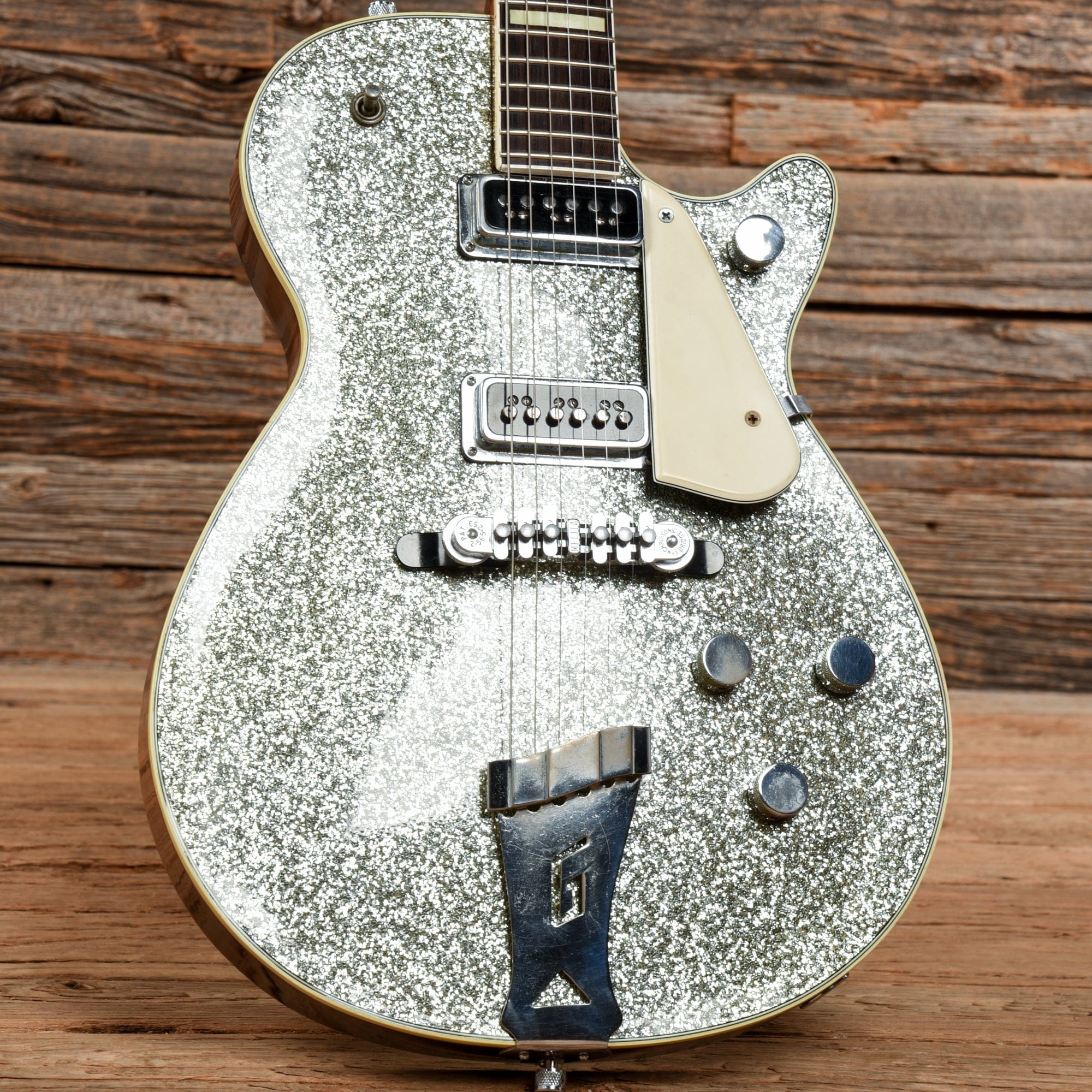 Gretsch Silver Jet Silver Sparkle 1955 – Chicago Music Exchange