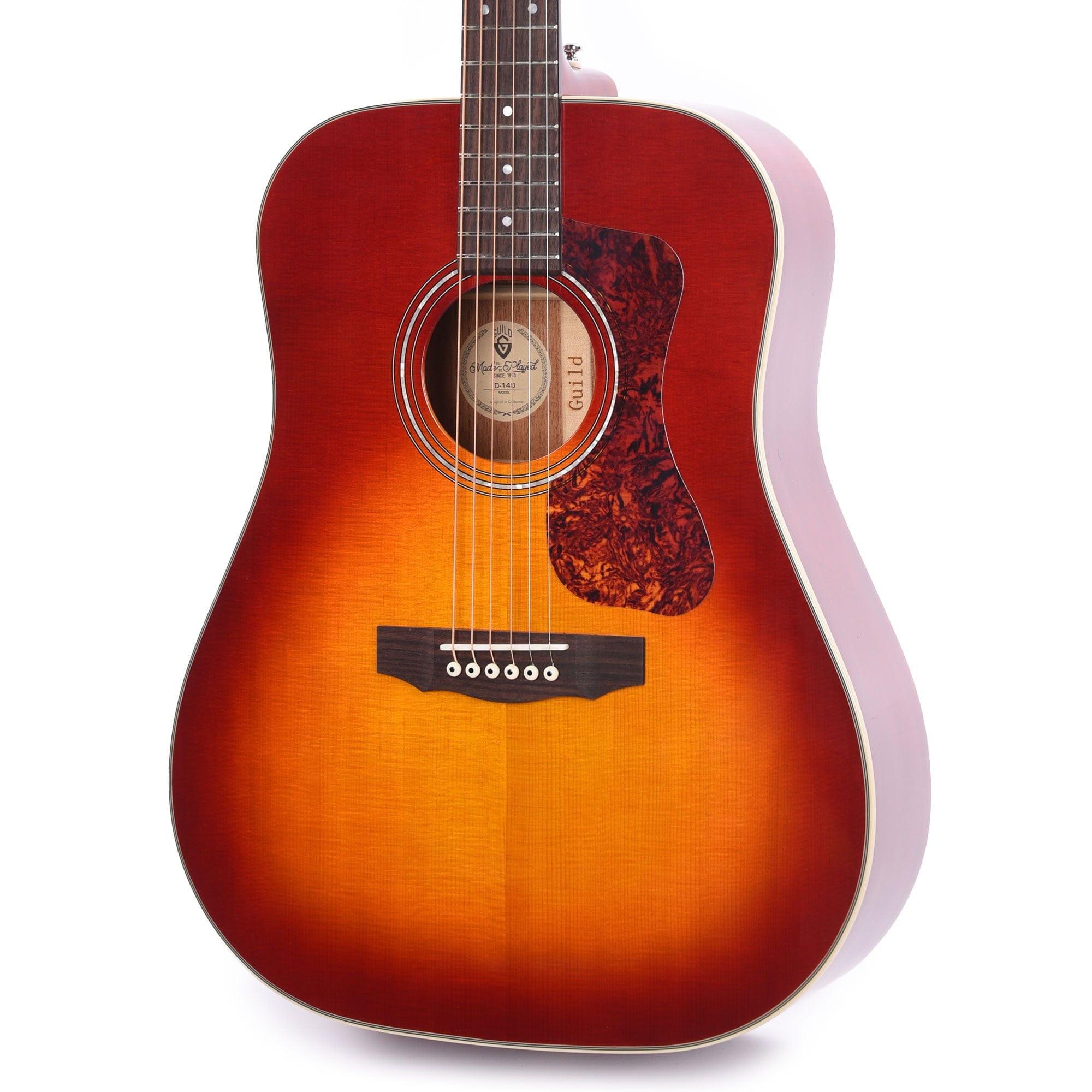 Guild D-140 Dreadnought Cherry Burst – Chicago Music Exchange