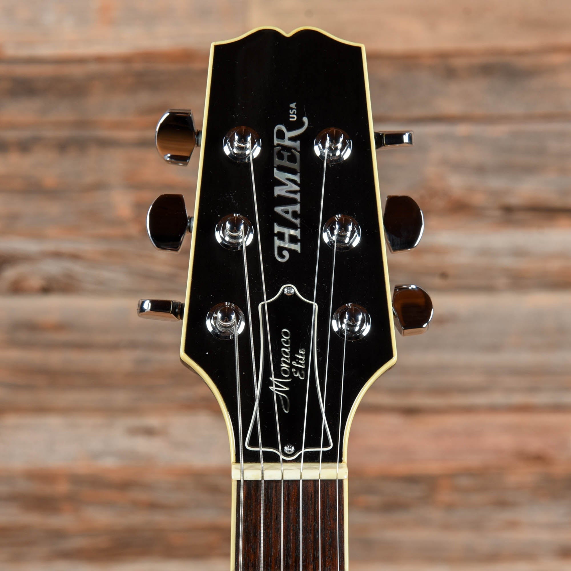 Hamer Monaco Elite Black Transparent – Chicago Music Exchange