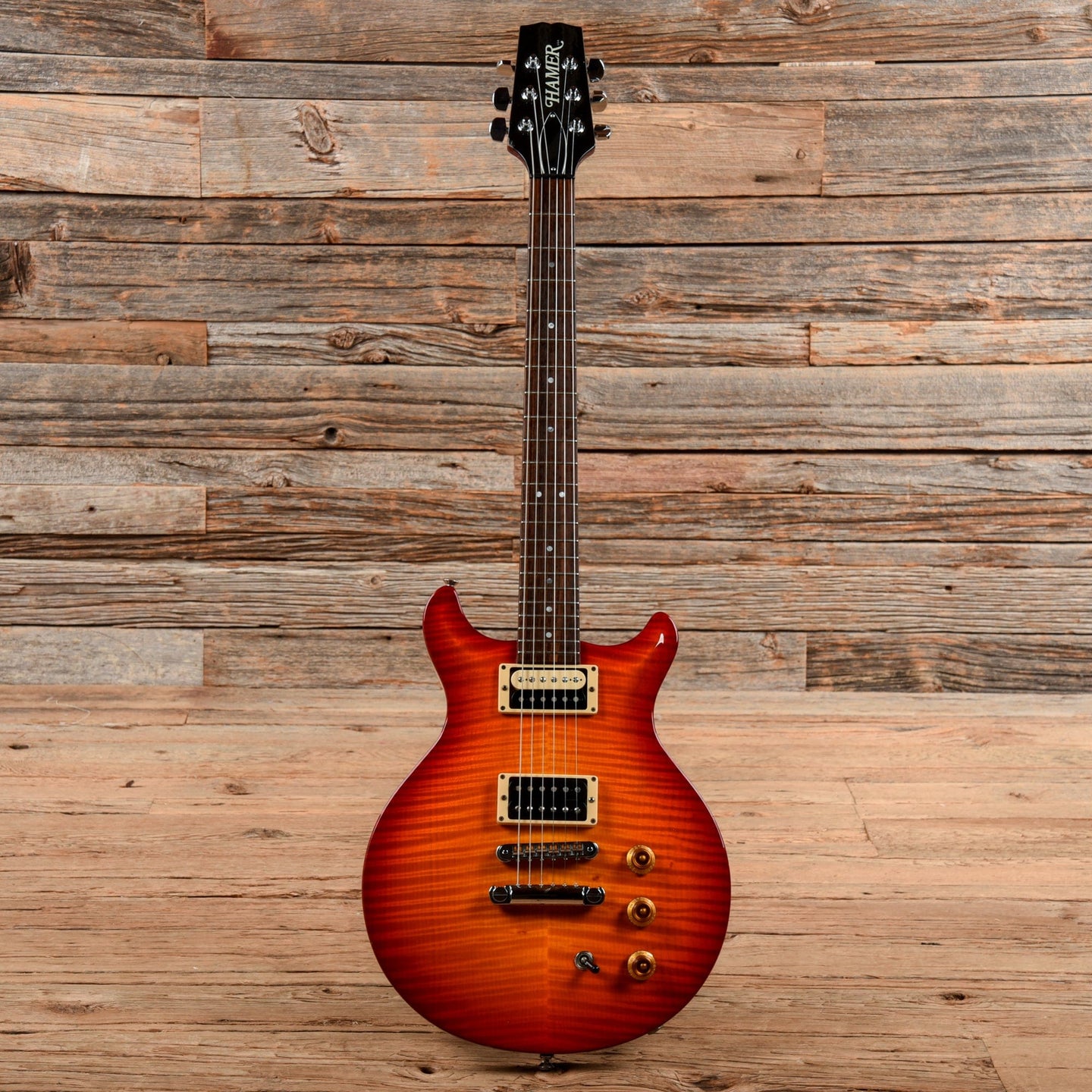 Hamer Studio Archtop Cherry Sunburst – Chicago Music Exchange