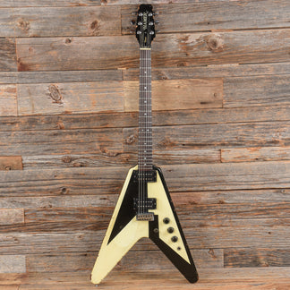 Hamer Vector Black and White Custom Finish 1980s – Chicago Music Exchange