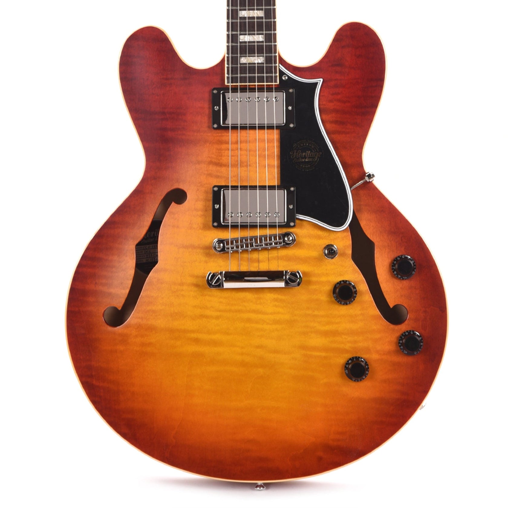 Heritage Custom Shop Core H-535 Semi-Hollow Body Dark Cherry Sunburst ...