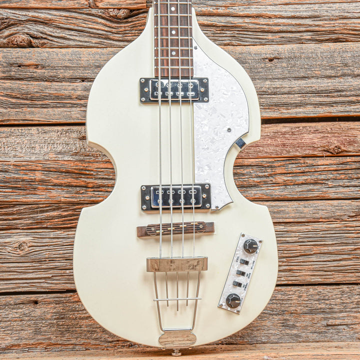 Hofner Ignition Pro Violin Bass Pearl White – Chicago Music Exchange