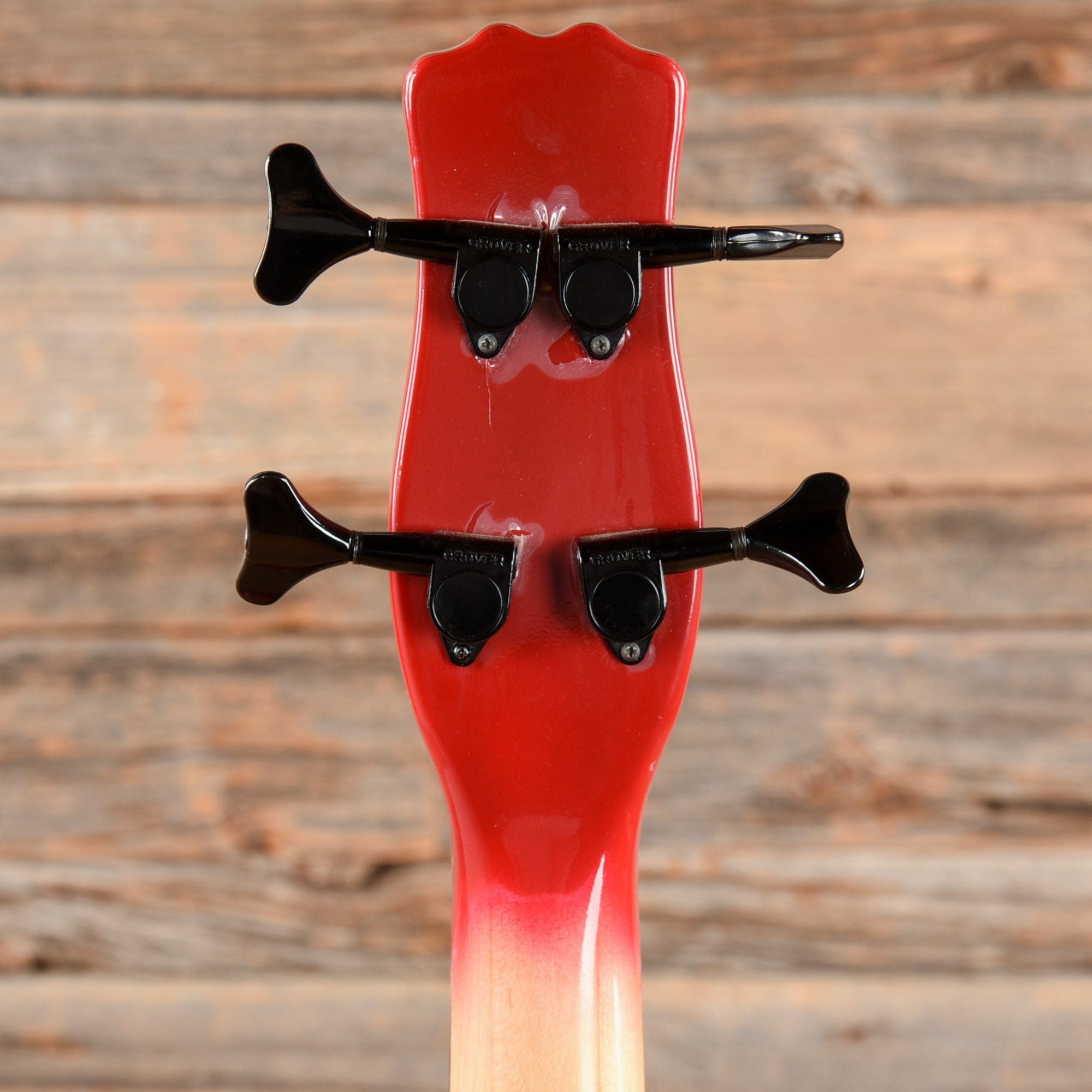 Hondo Long Horn Long Scale Bass Red Refin – Chicago Music Exchange