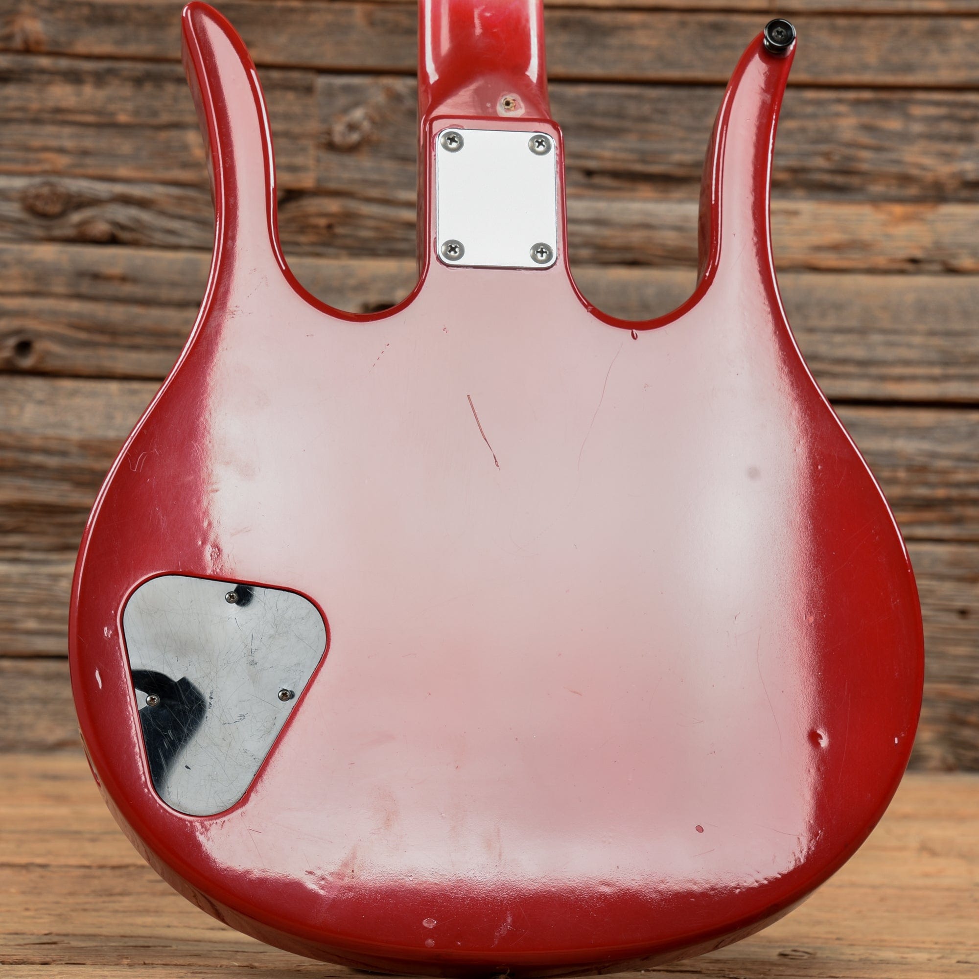 Hondo Long Horn Long Scale Bass Red Refin – Chicago Music Exchange