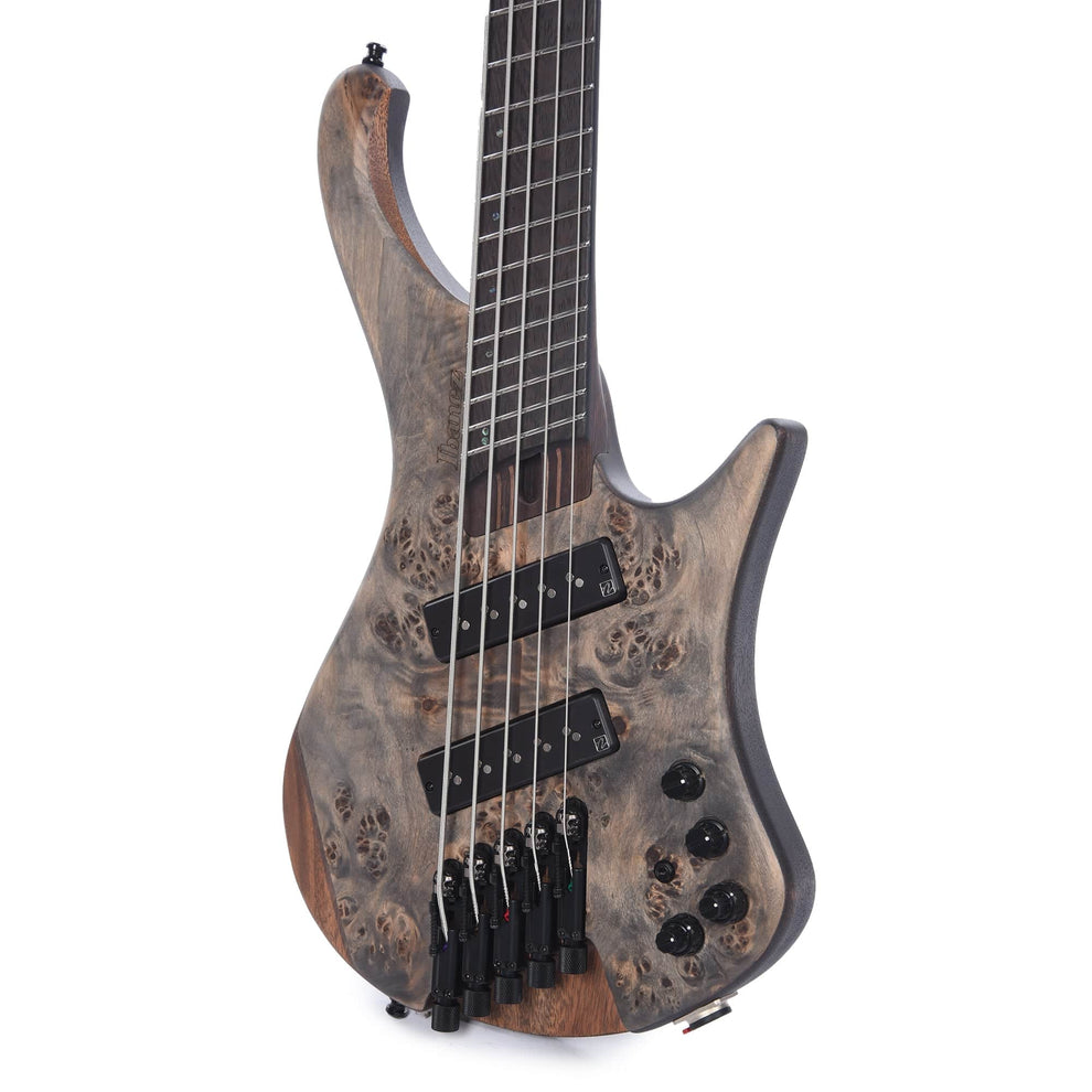 Ibanez EHB1505MSBIF EHB Ergonomic Headless Bass 5-String Black Ice Fla ...