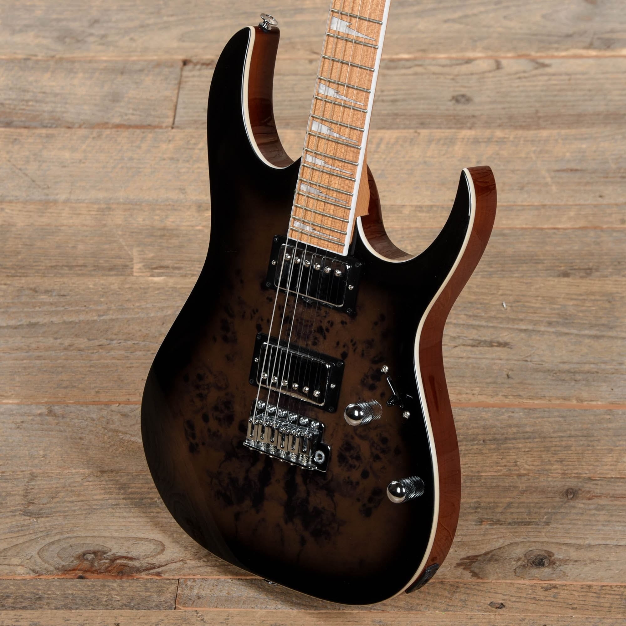 Ibanez GRG220PA2BKB GIO Brown Black Burst – Chicago Music Exchange
