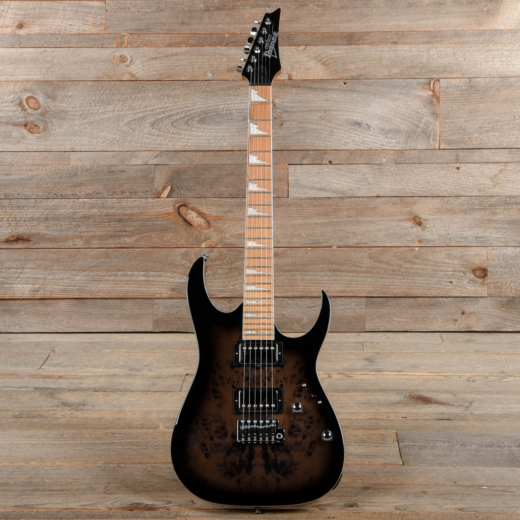 Ibanez GRG220PA2BKB GIO Brown Black Burst – Chicago Music Exchange