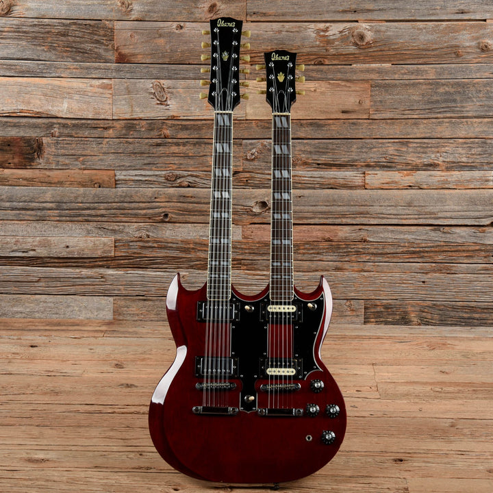 Ibanez SG Style 2402 Double Neck 6/12 Cherry 1970s – Chicago Music Exchange