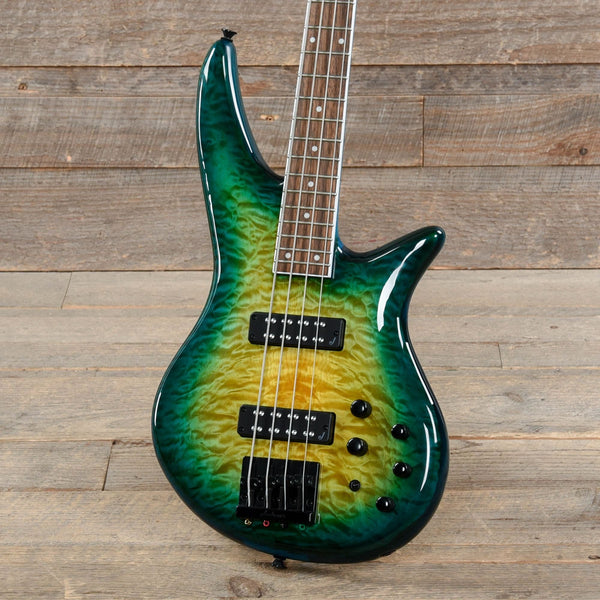 Jackson X Series Spectra Bass SBXQ IV Amber Blue Burst – Chicago Music ...