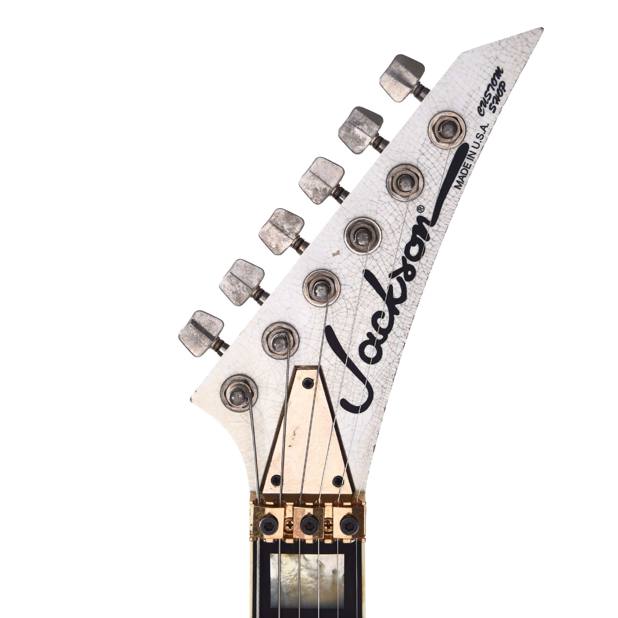 Jackson Custom Shop USA Rhoads White with Black Pinstripes Masterbuilt ...