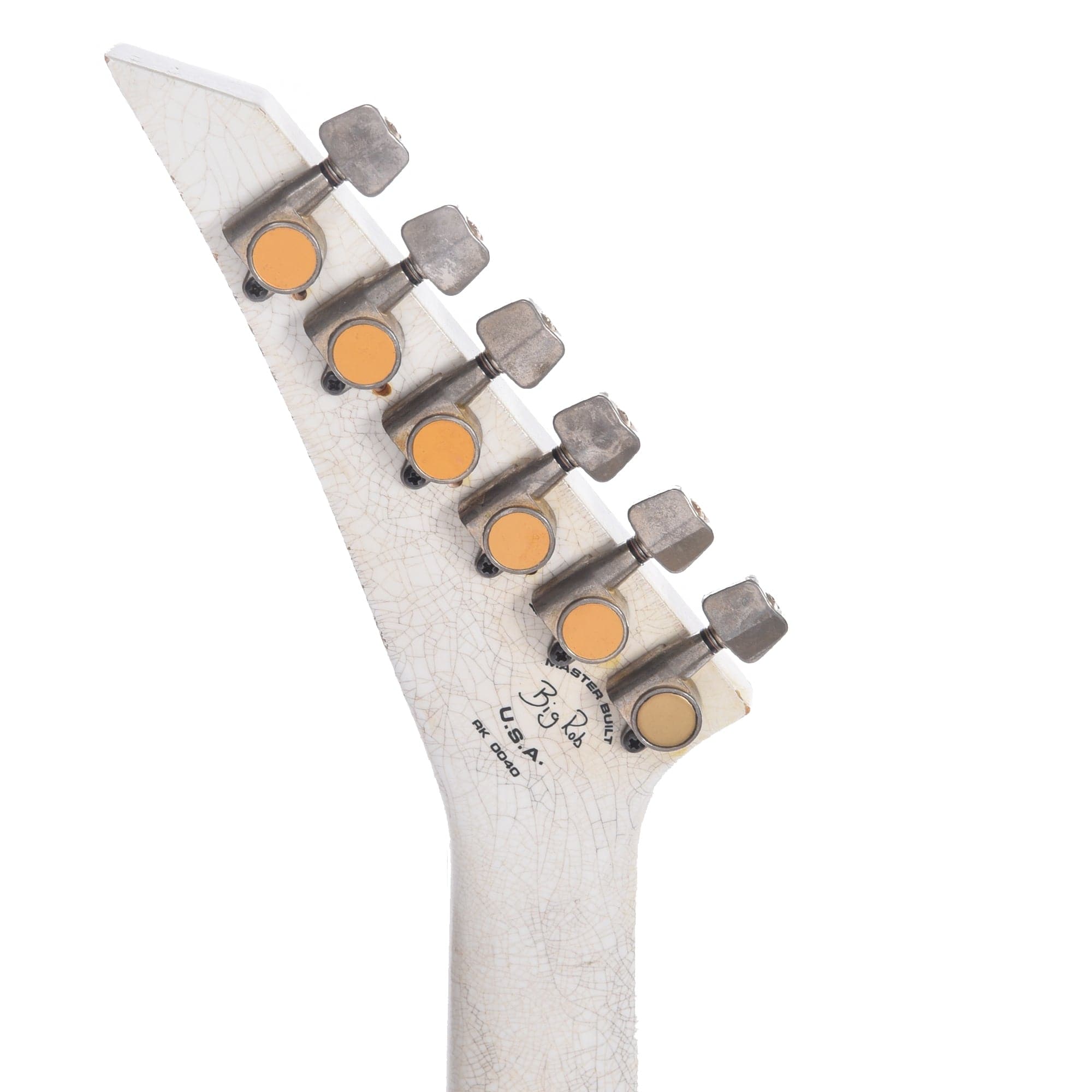 Jackson Custom Shop USA Rhoads White with Black Pinstripes Masterbuilt ...