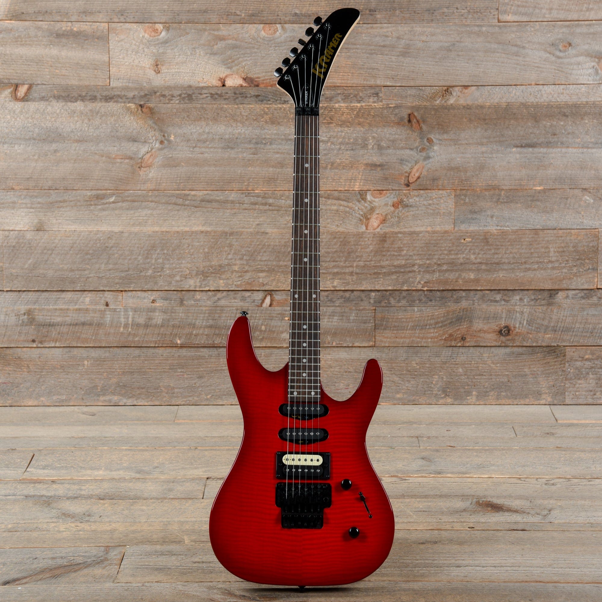 Kramer Striker Figured HSS Transparent Red w/Floyd Rose Special ...