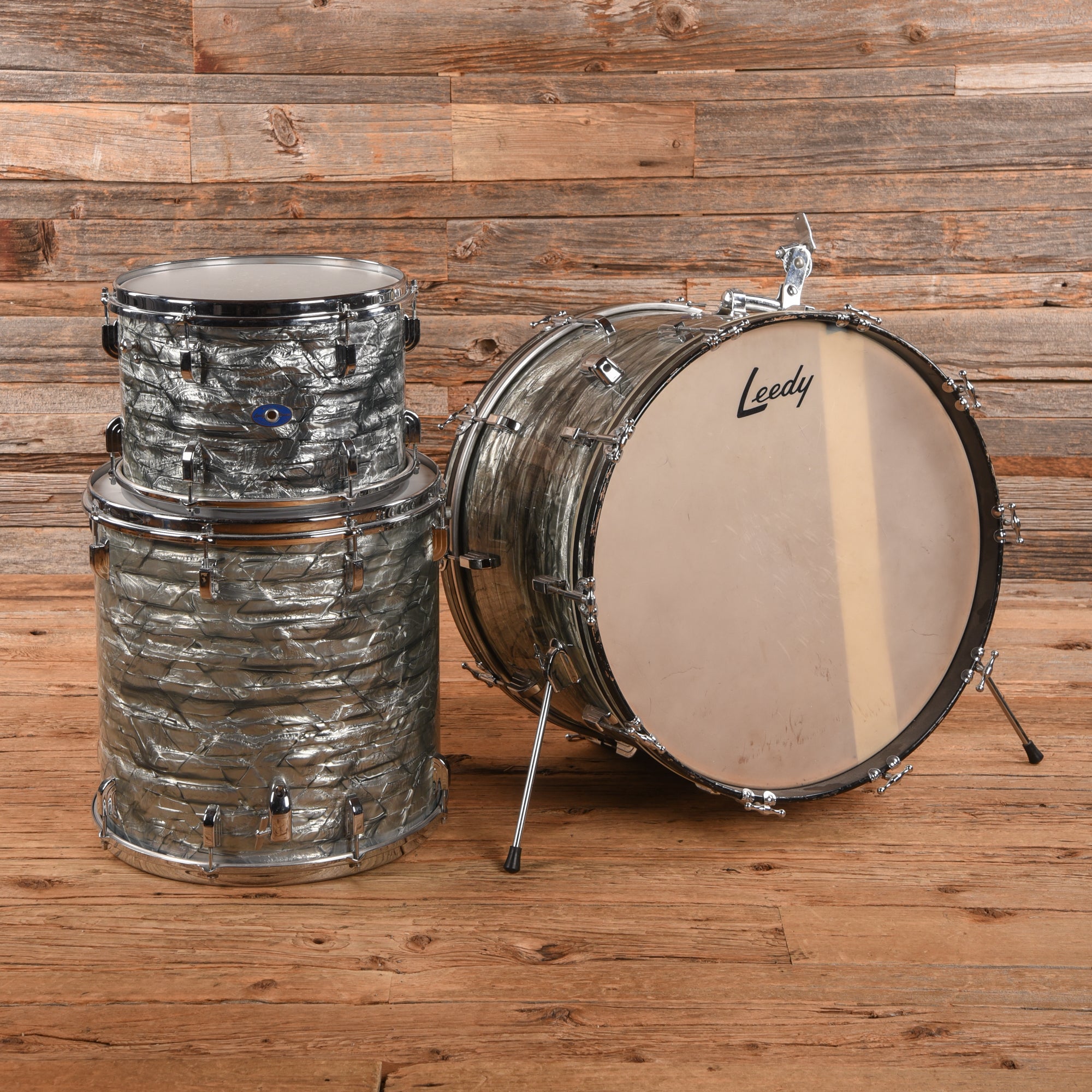 Leedy Sky Blue Pearl 13/16/22 VINTAGE – Chicago Music Exchange