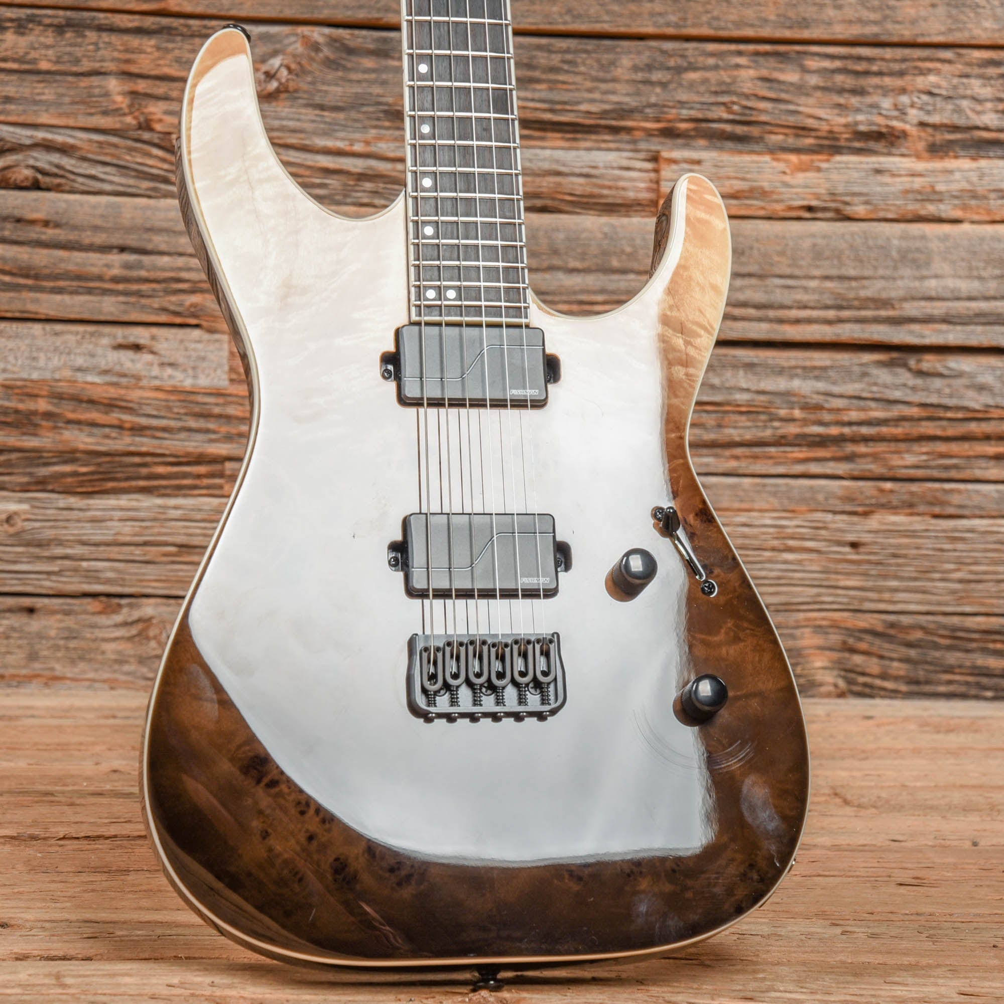 LTD Deluxe M-1000HT Black Fade – Chicago Music Exchange