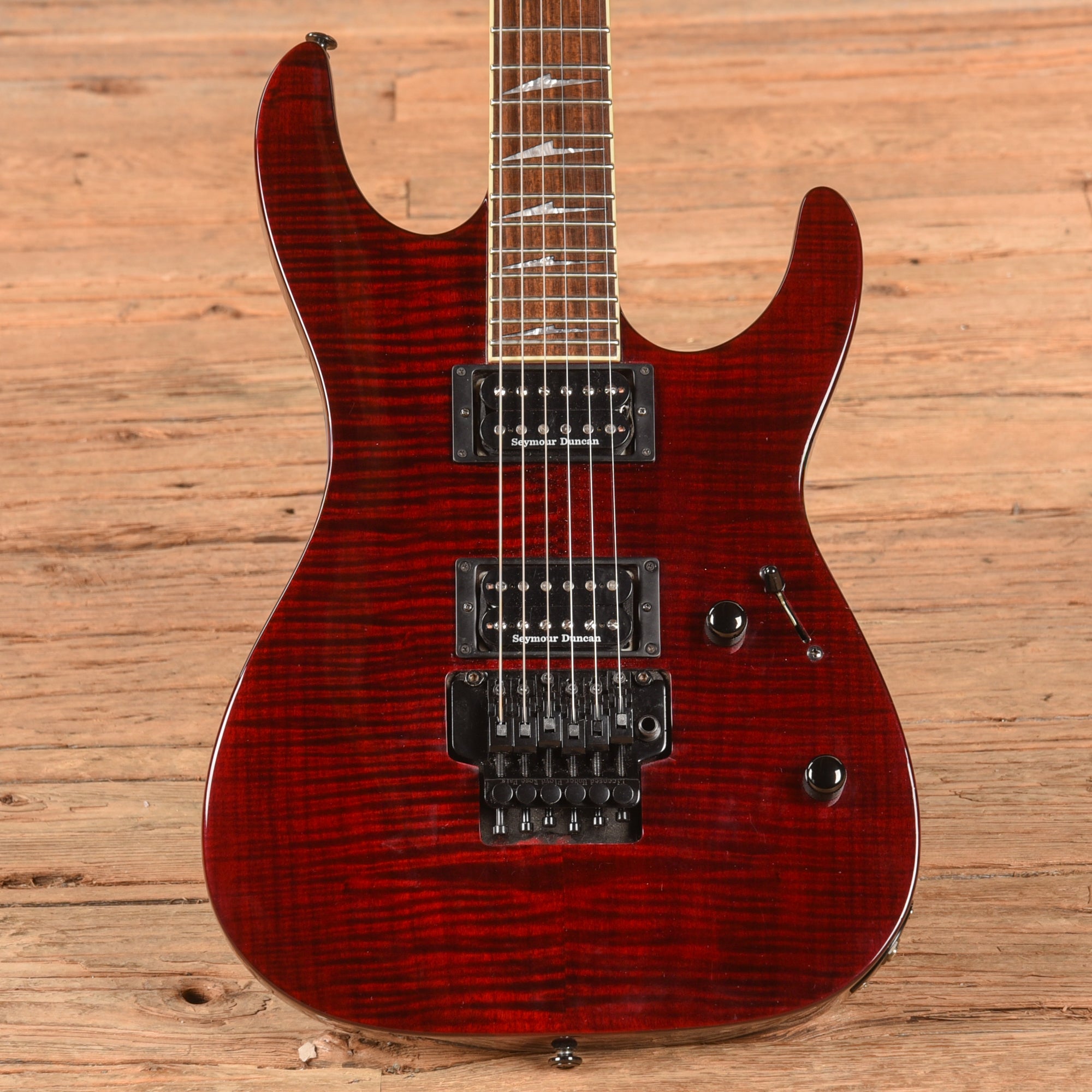 LTD M-302 Transparent Red – Chicago Music Exchange